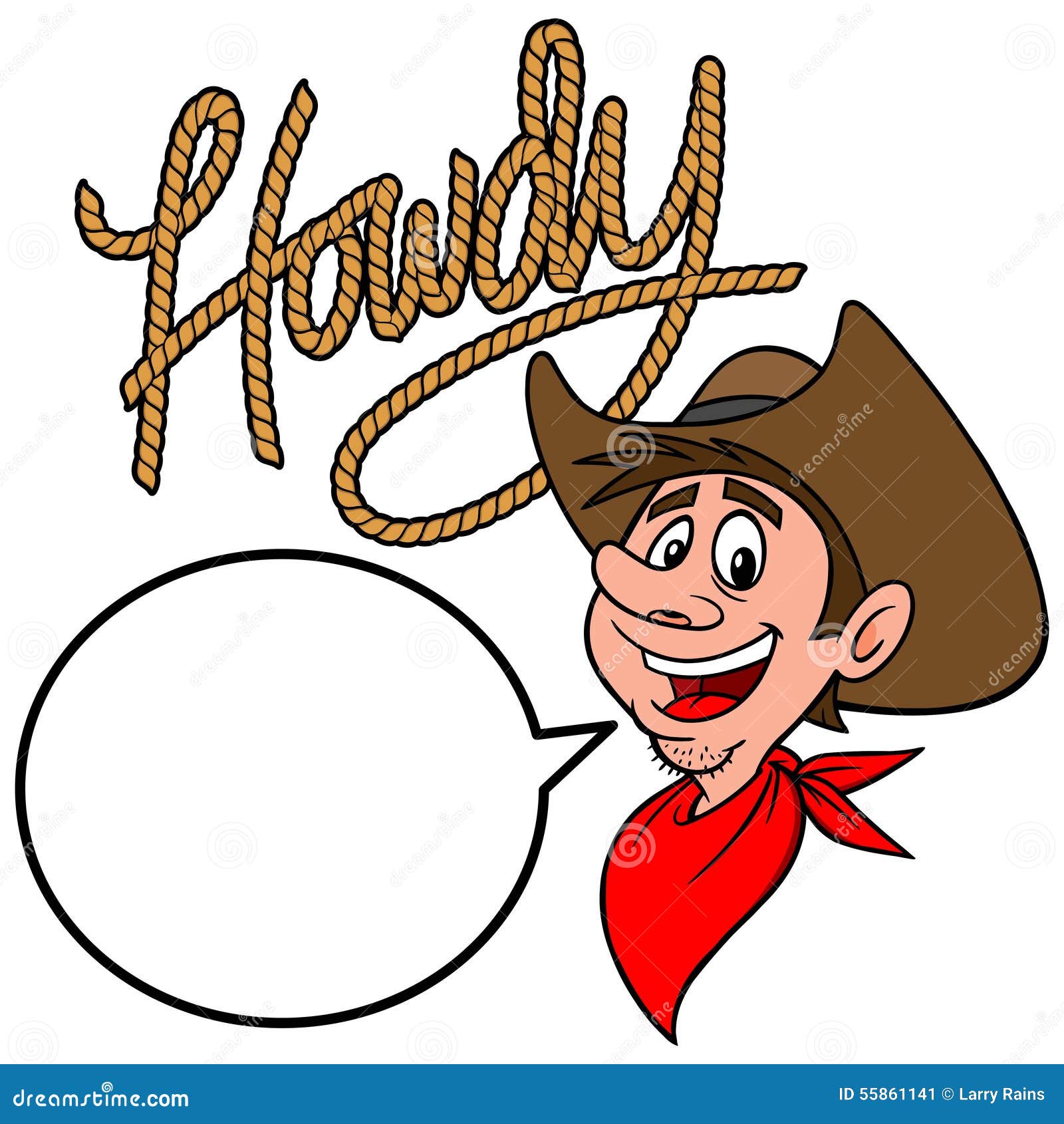Howdy Cowboy Stock Vector - Image: 55861141 Howdy Cowboy Stock Vector - Image: 55861141