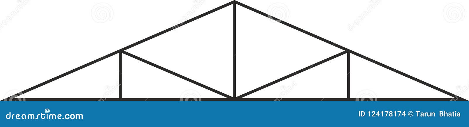 Howe Triangular Truss Icons For Mobile Concept And Web Apps. Vector ...