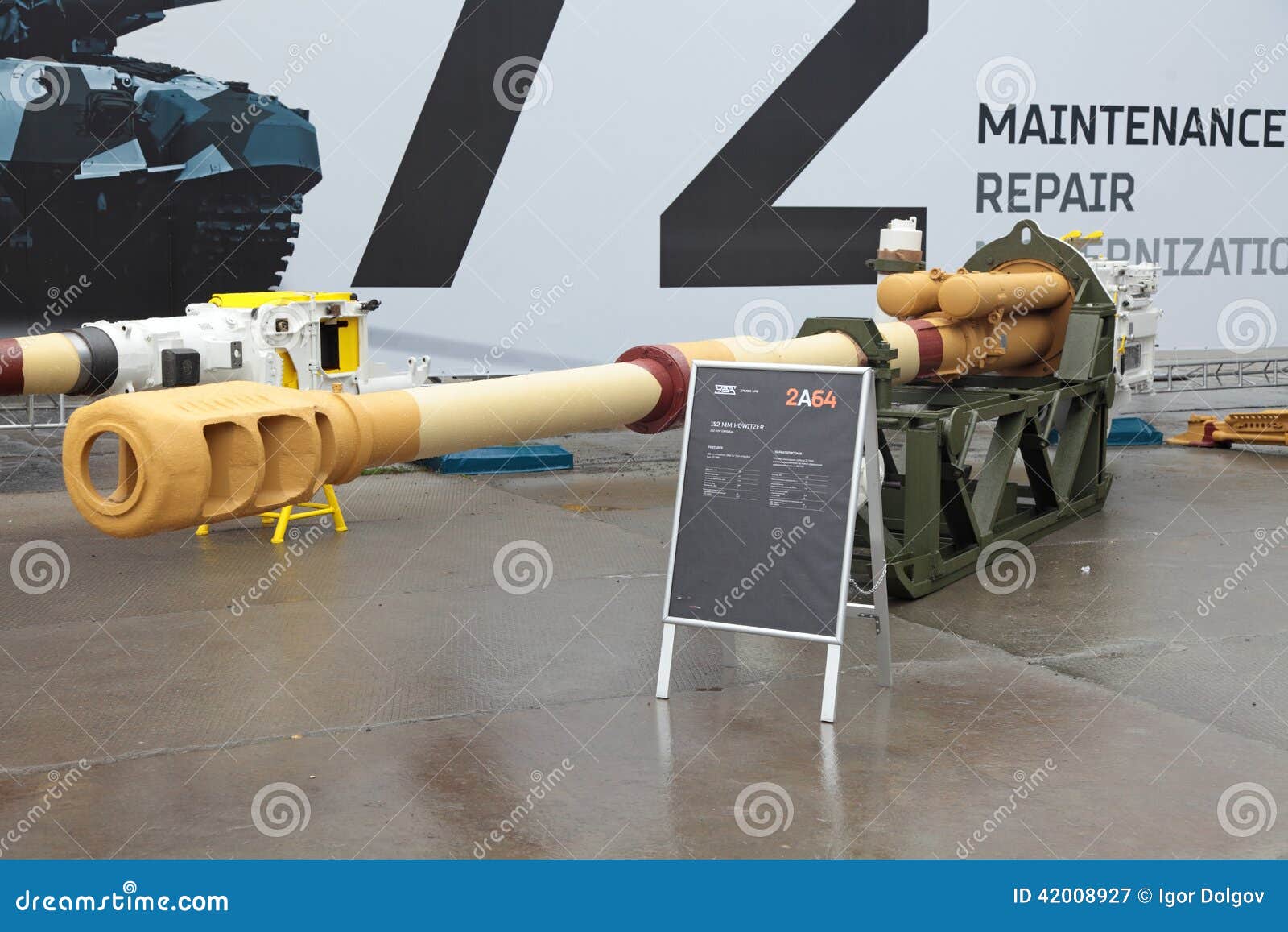 Howitzer fotografia editorial. Imagem de armamento, mostra - 42008927