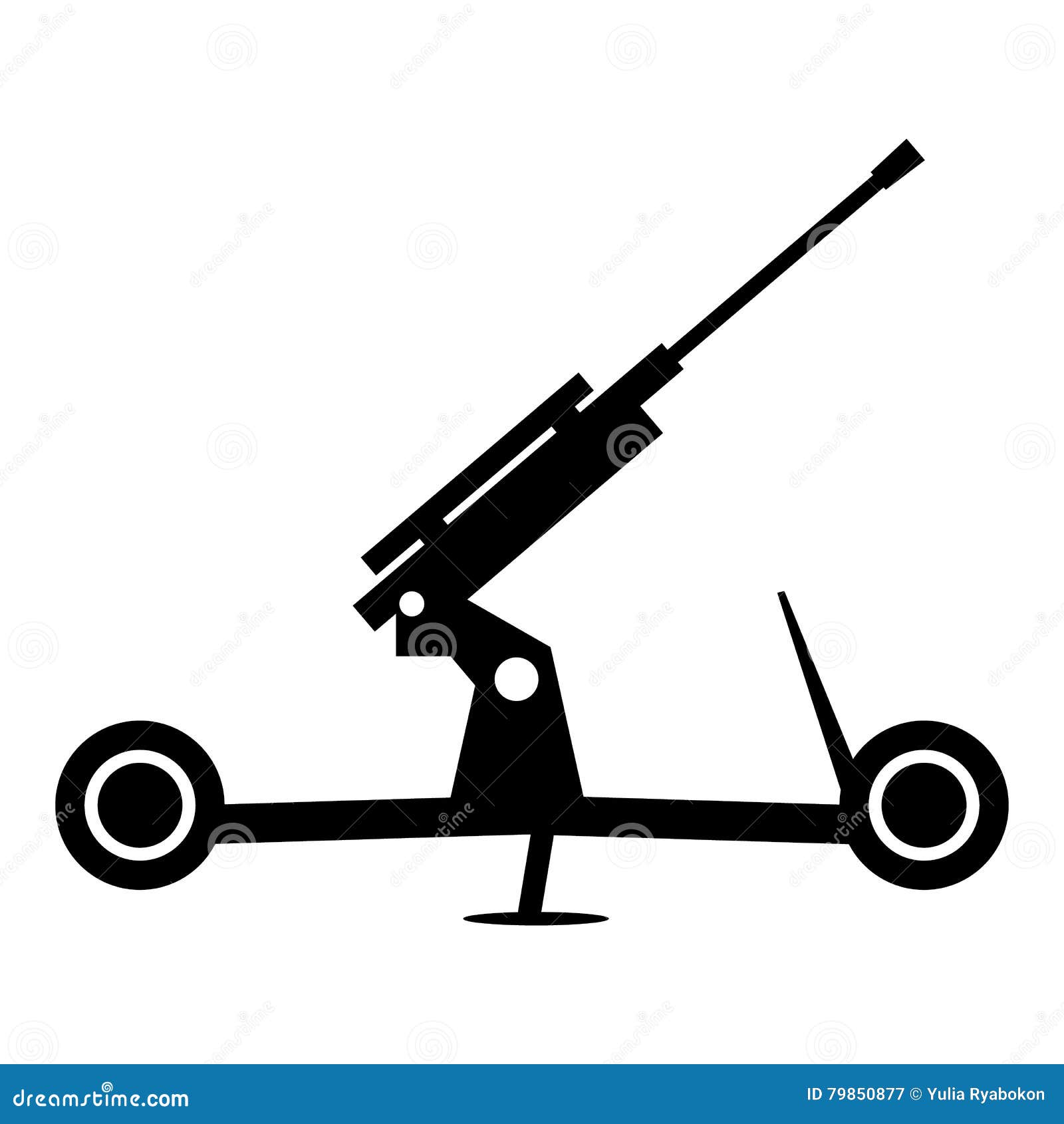 Artillery Icon From Army Collection. Cartoon Vector | CartoonDealer.com ...