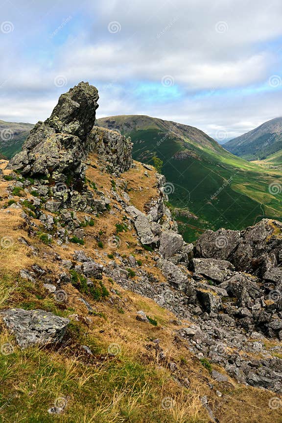 The summit of Helm Crag stock photo. Image of high, fell - 142088904