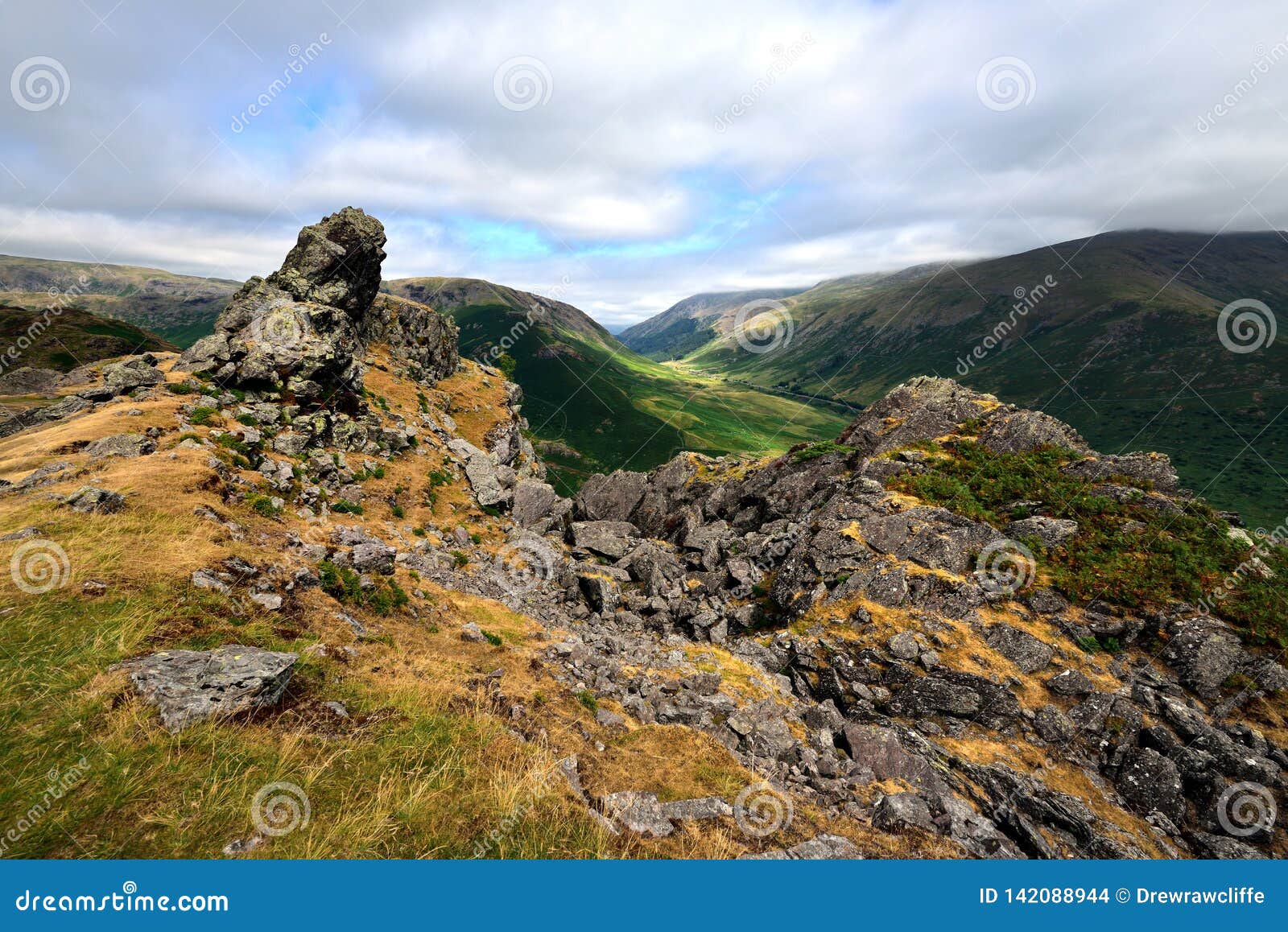 The summit of Helm Crag stock photo. Image of fell, great - 142088944