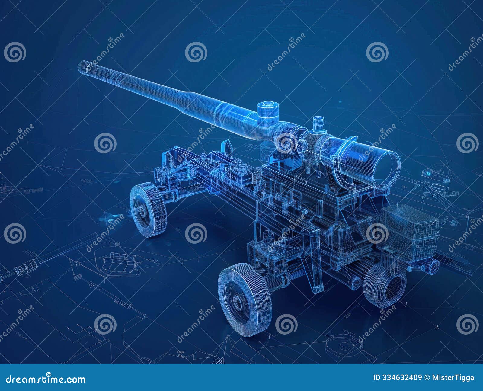 Howitzer Visualization with Augmented Reality Transparent Howitzer in ...