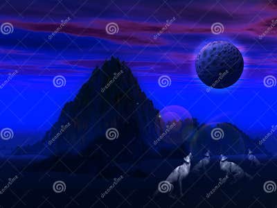 Howl stock illustration. Illustration of planet, lost - 8811444