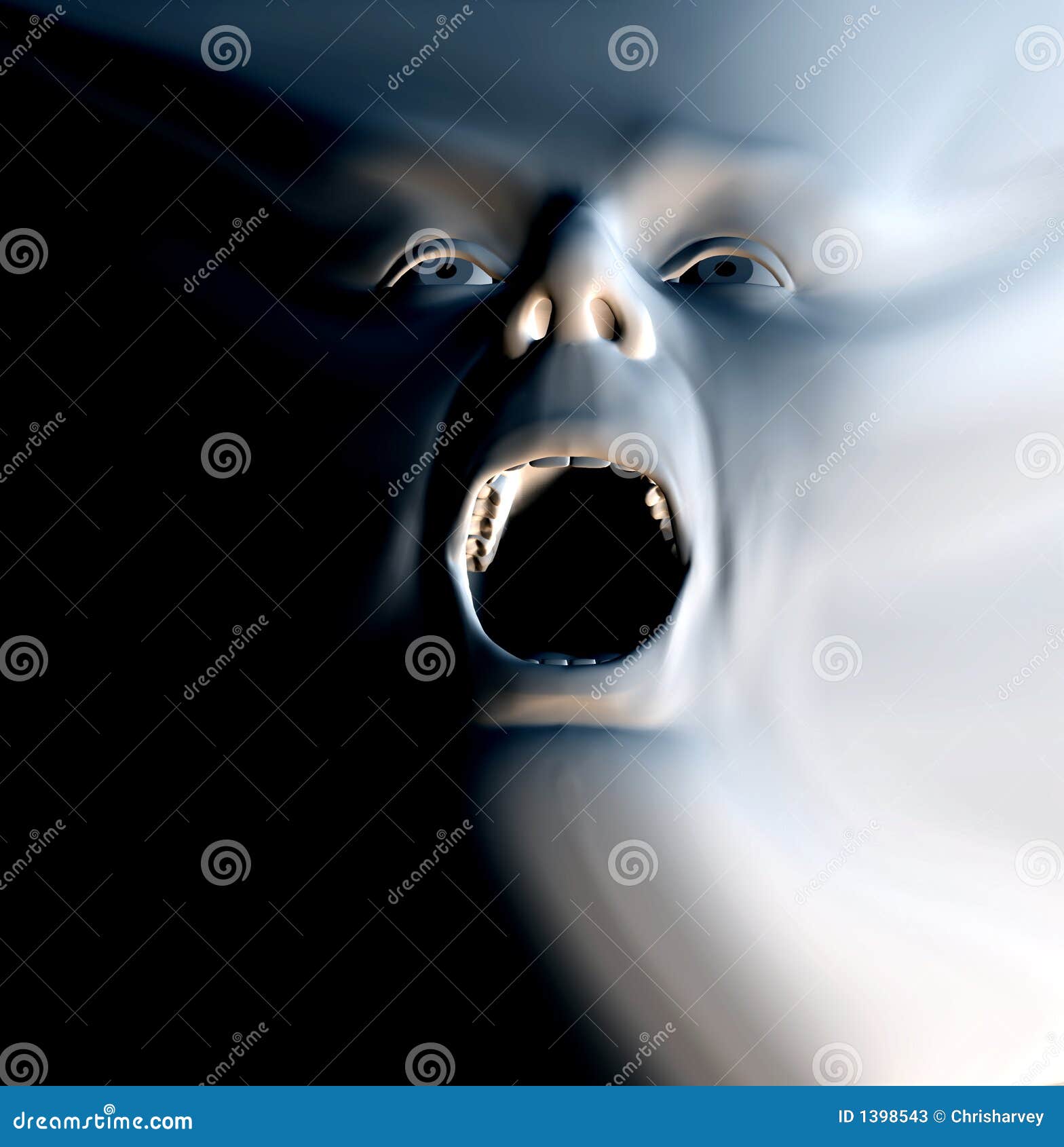 The Howl 9 stock illustration. Illustration of expression - 1398543