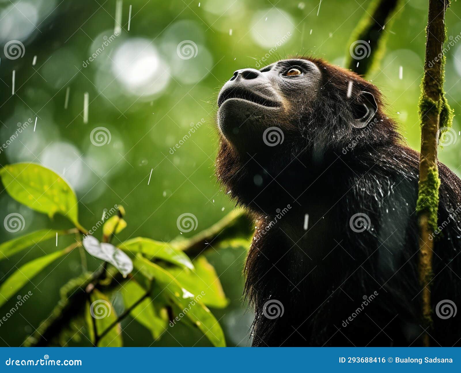 Howler monkey stock illustration. Illustration of howler - 293688416