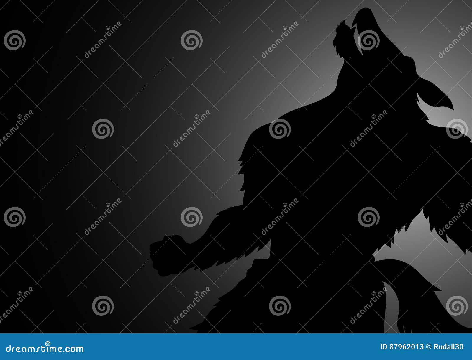 Howling Werewolf stock vector. Illustration of symbol - 87962013