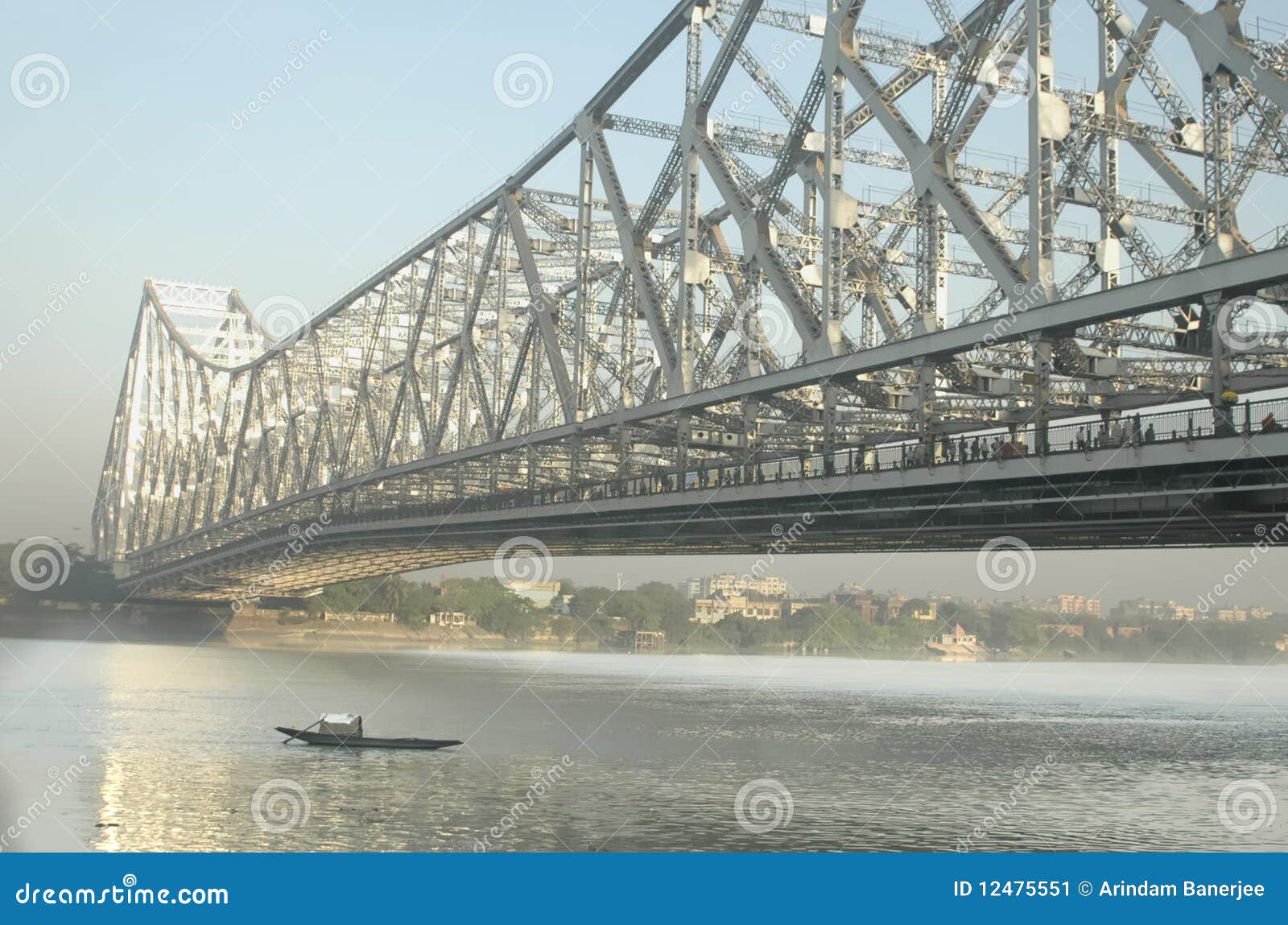 Howrah Bridge stock image. Image of hinduism, vacation - 12475551