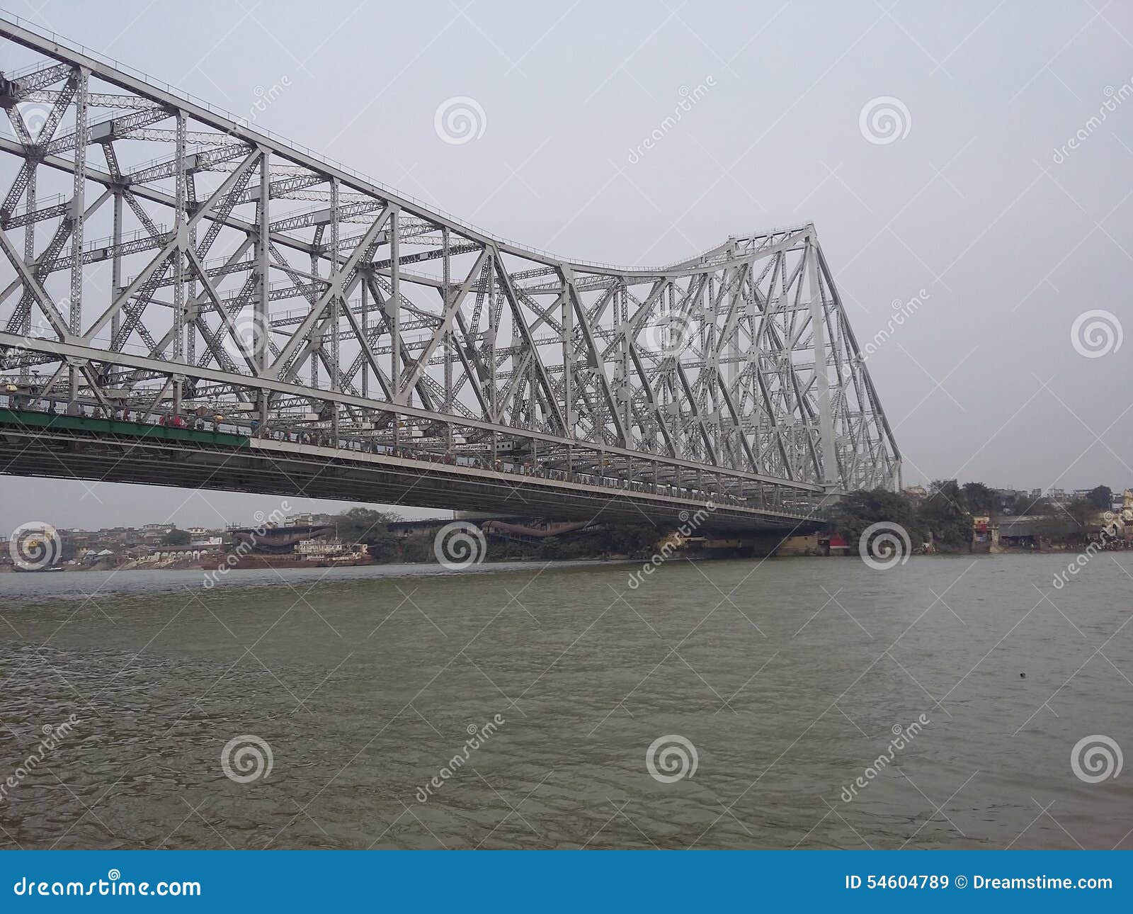 Howrah bridge stock image. Image of engineering, ganges - 54604789