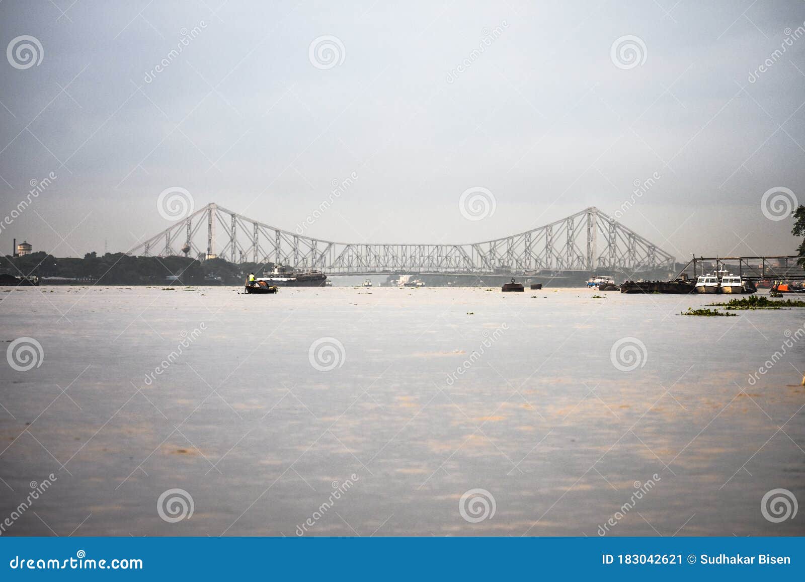 Howrah Bridge of Kolkata , India Stock Image - Image of economy, indian ...