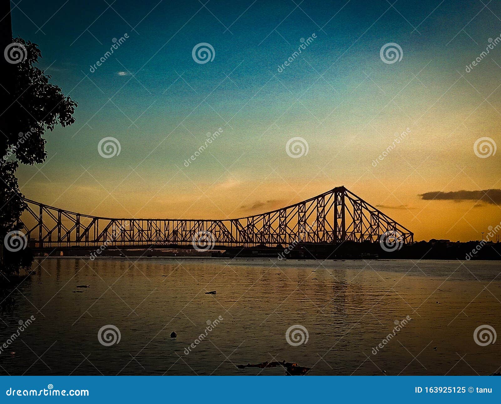 Howrah Bridge, Kolkata ,India Evening Click Stock Image - Image of ...