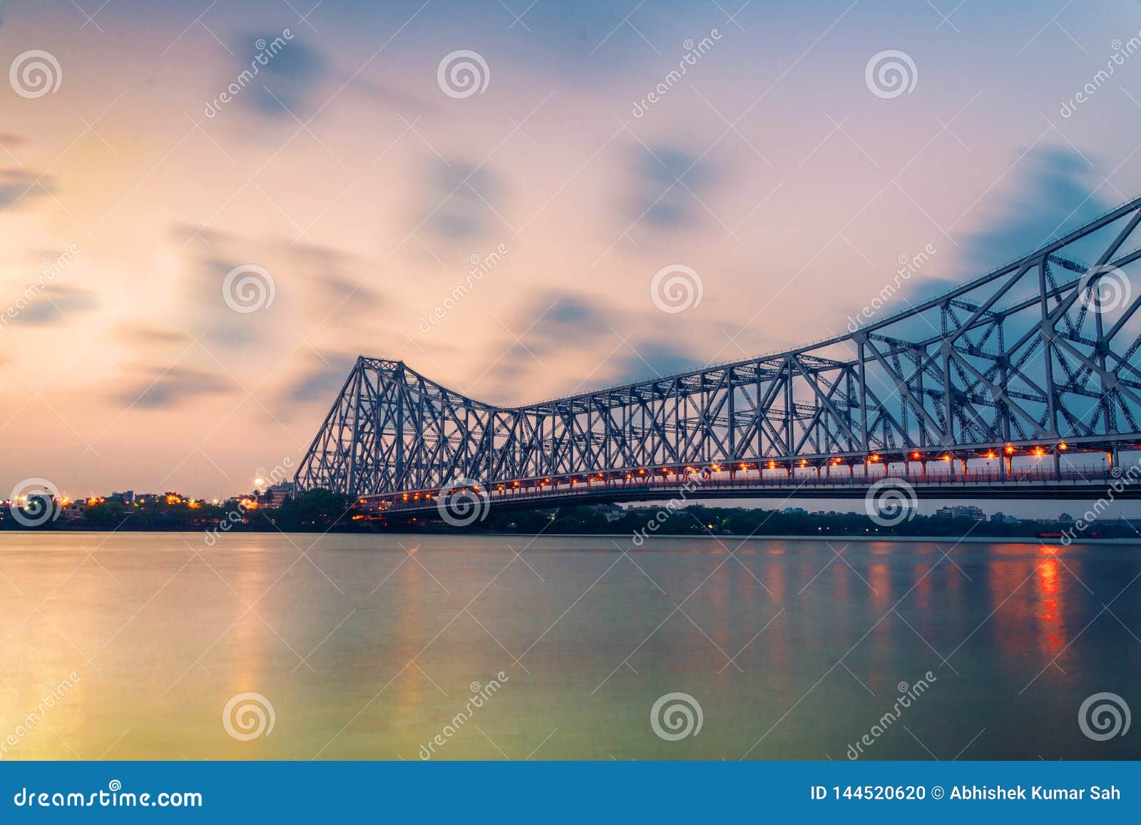 267 Sunset Howrah Bridge Stock Photos - Free & Royalty-Free Stock ...