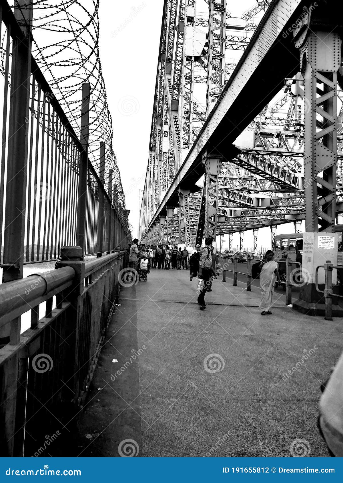 Howrah Bridge Oldest editorial photography. Image of symmetry - 191655812