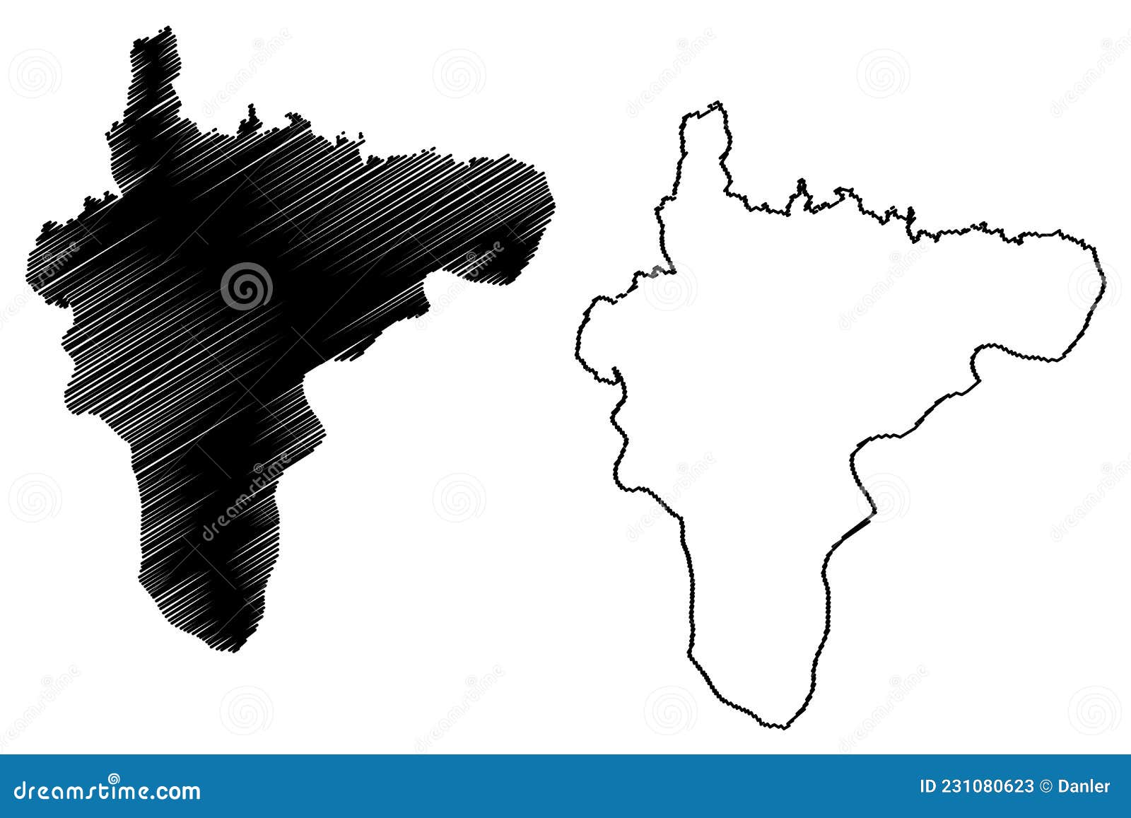 Howrah District West Bengal State, Republic of India Map Vector ...