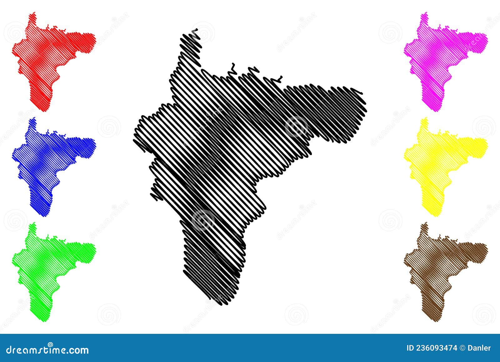 Howrah District West Bengal State, Republic of India Map Vector ...
