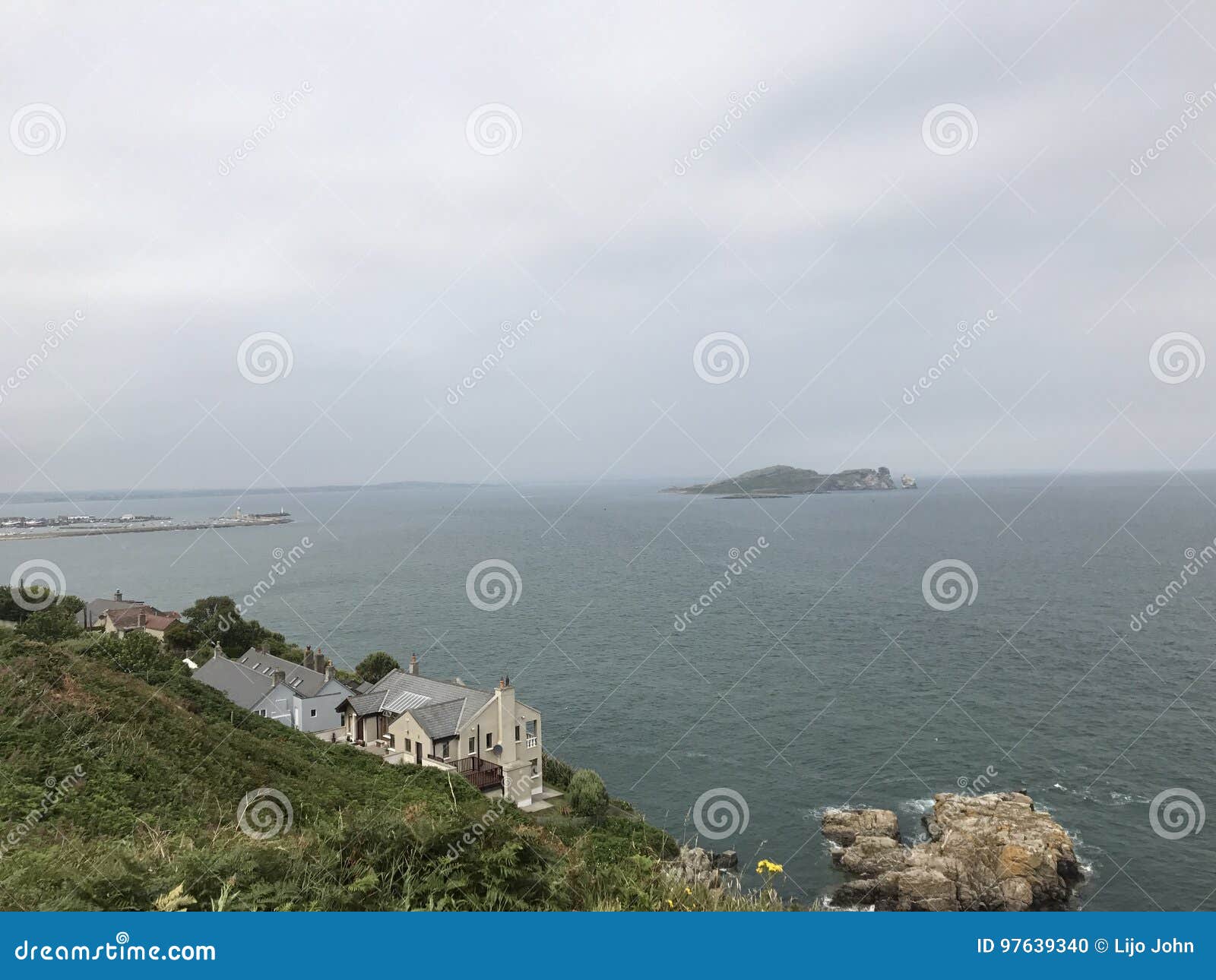 Howth stock photo. Image of head, howth, path, cliff - 97639340