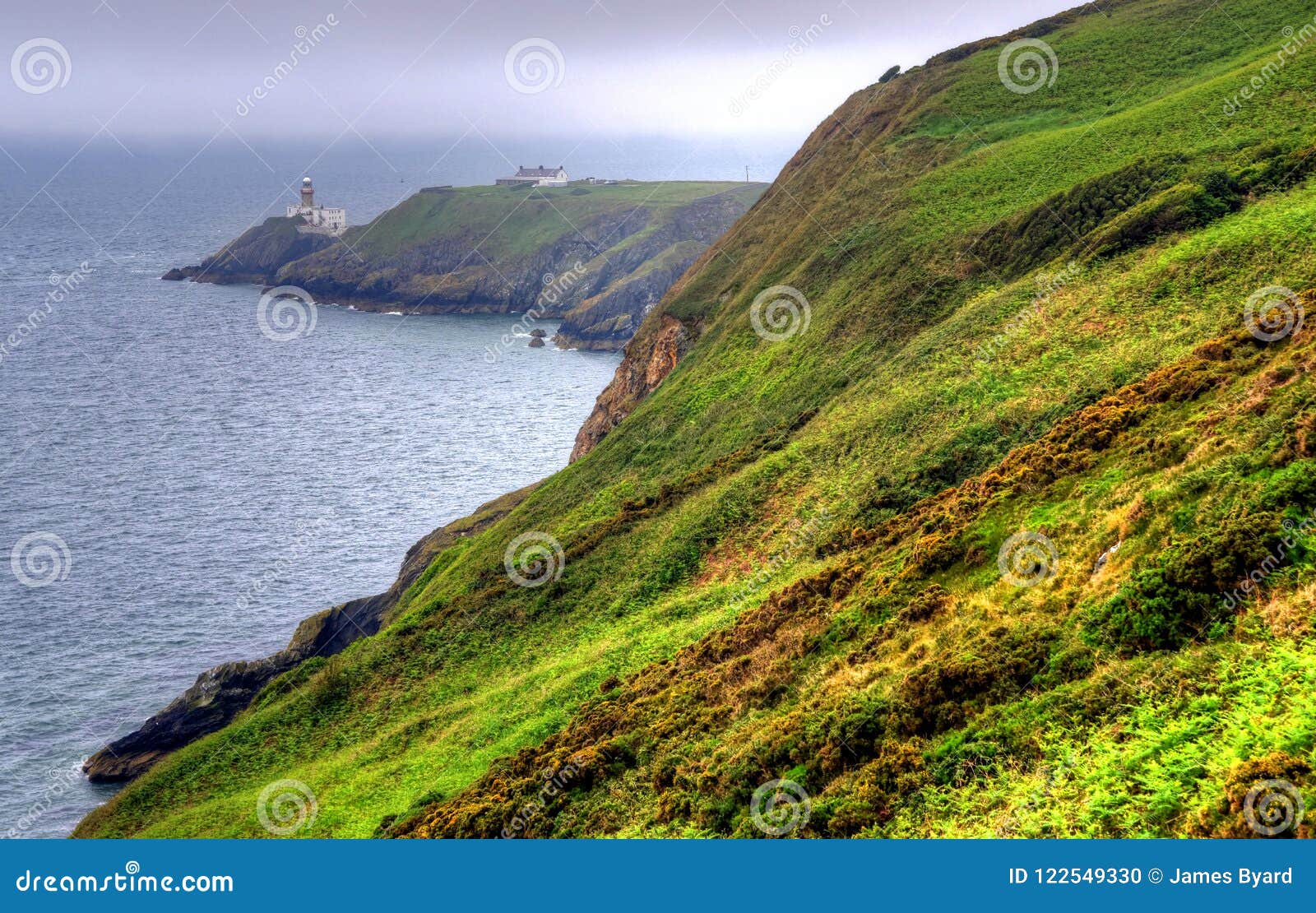 Howth Cliff Walk Outside of Dublin, Ireland Stock Photo - Image of ...