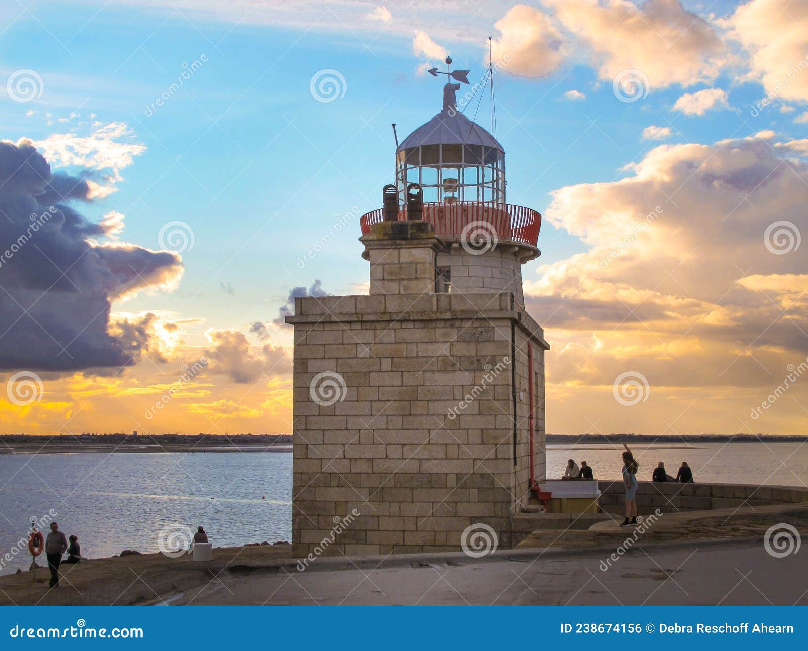 Howth Lighthouse at Sunset, Dublin, Ireland Editorial Photo - Image of ...