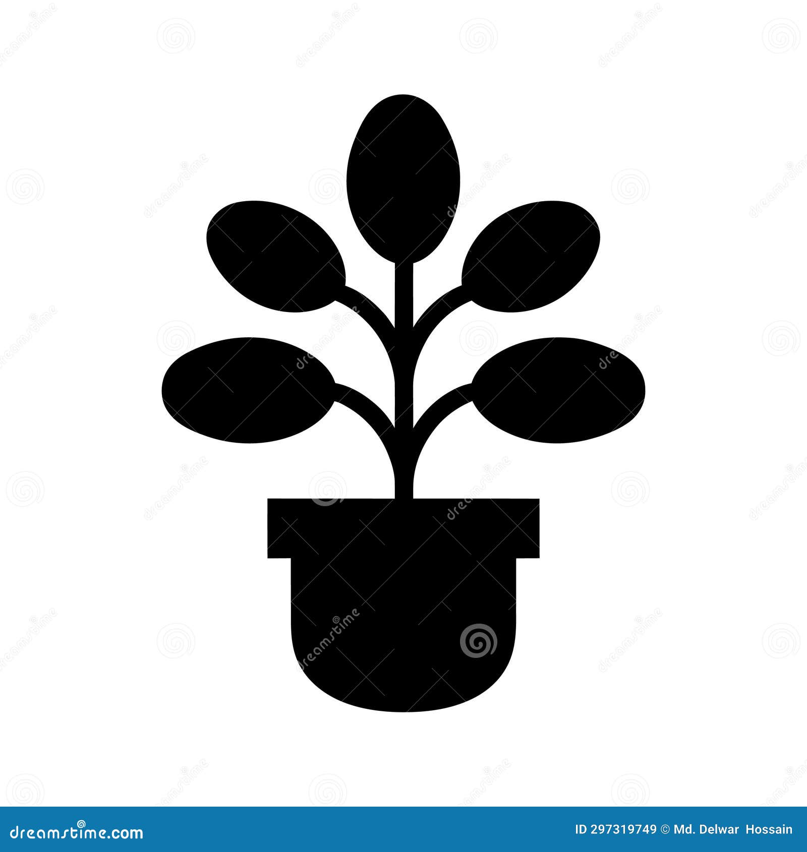Hoya plant Icon stock vector. Illustration of decorative - 297319749
