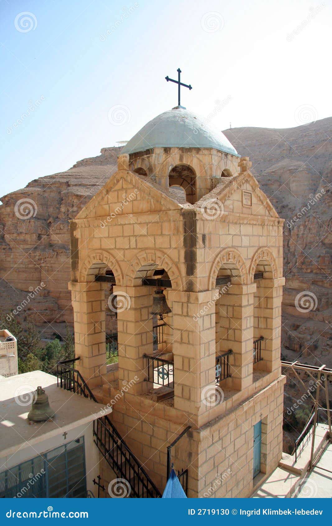 Hozeva monastery in Israel stock photo. Image of christian - 2719130
