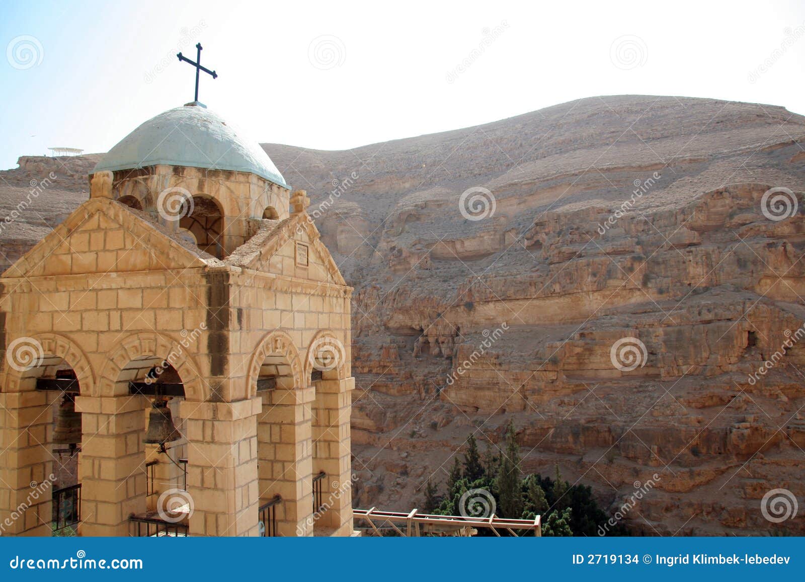 Hozeva monastery in Israel stock photo. Image of christ - 2719134