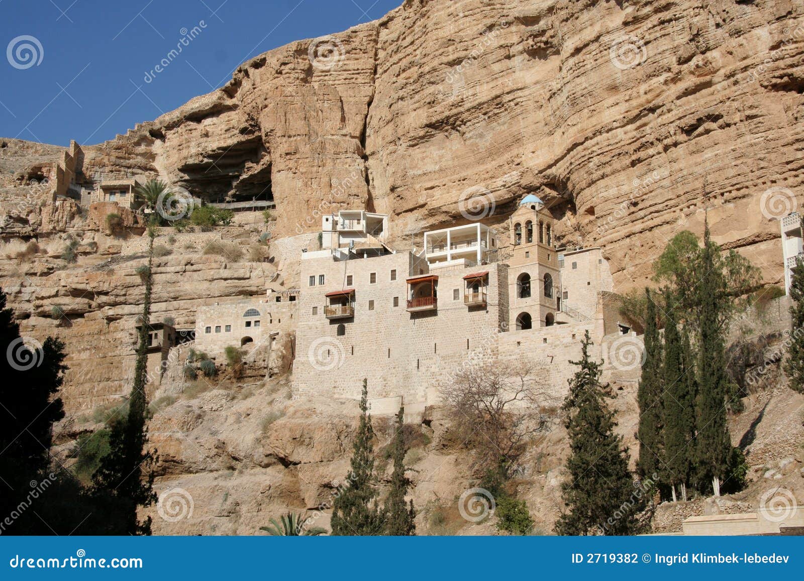 Hozeva monastery in Israel stock photo. Image of chozebite - 2719382