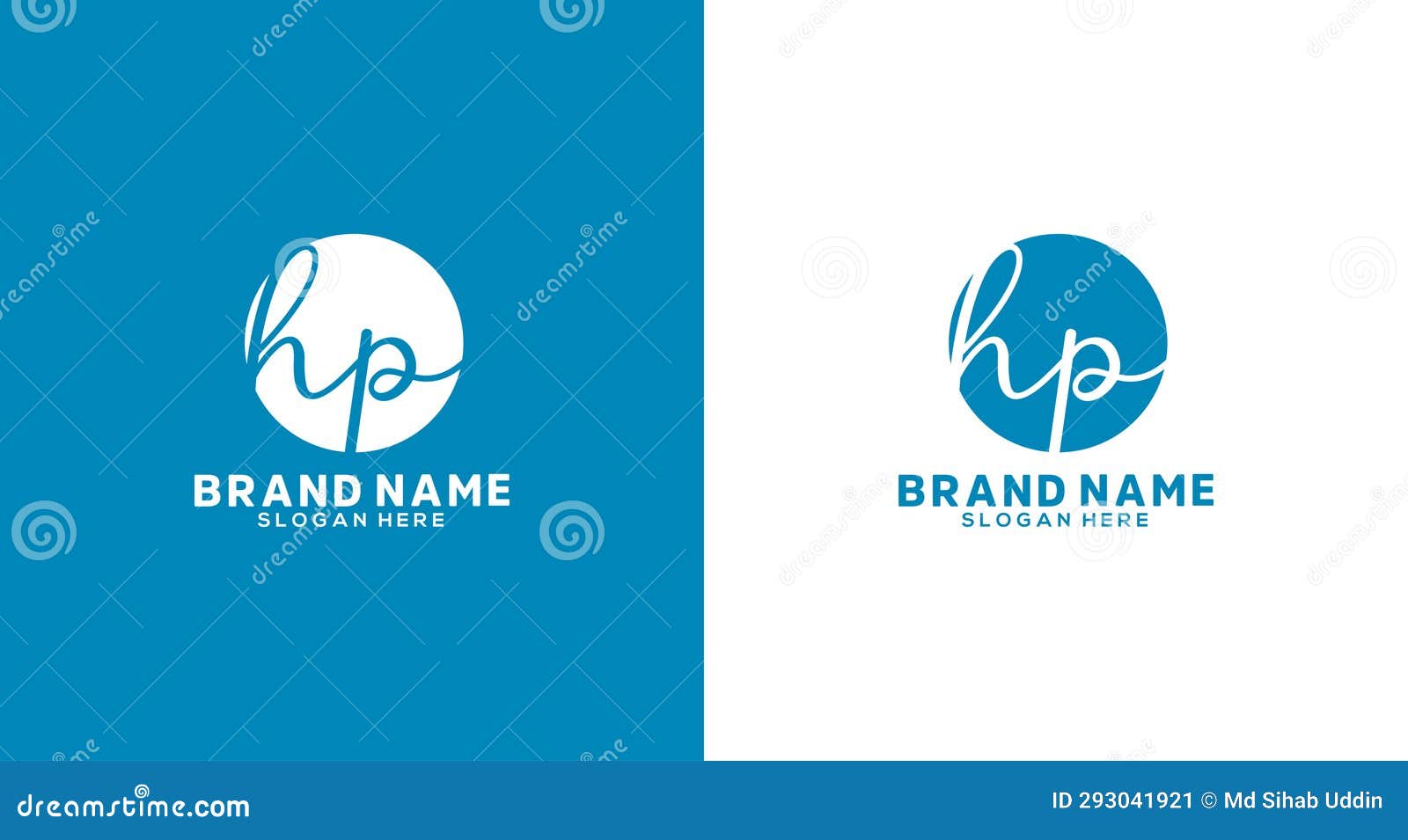 Hp Letter Handwriting Signature Logo Hp Logo Hp Icon Stock Vector ...