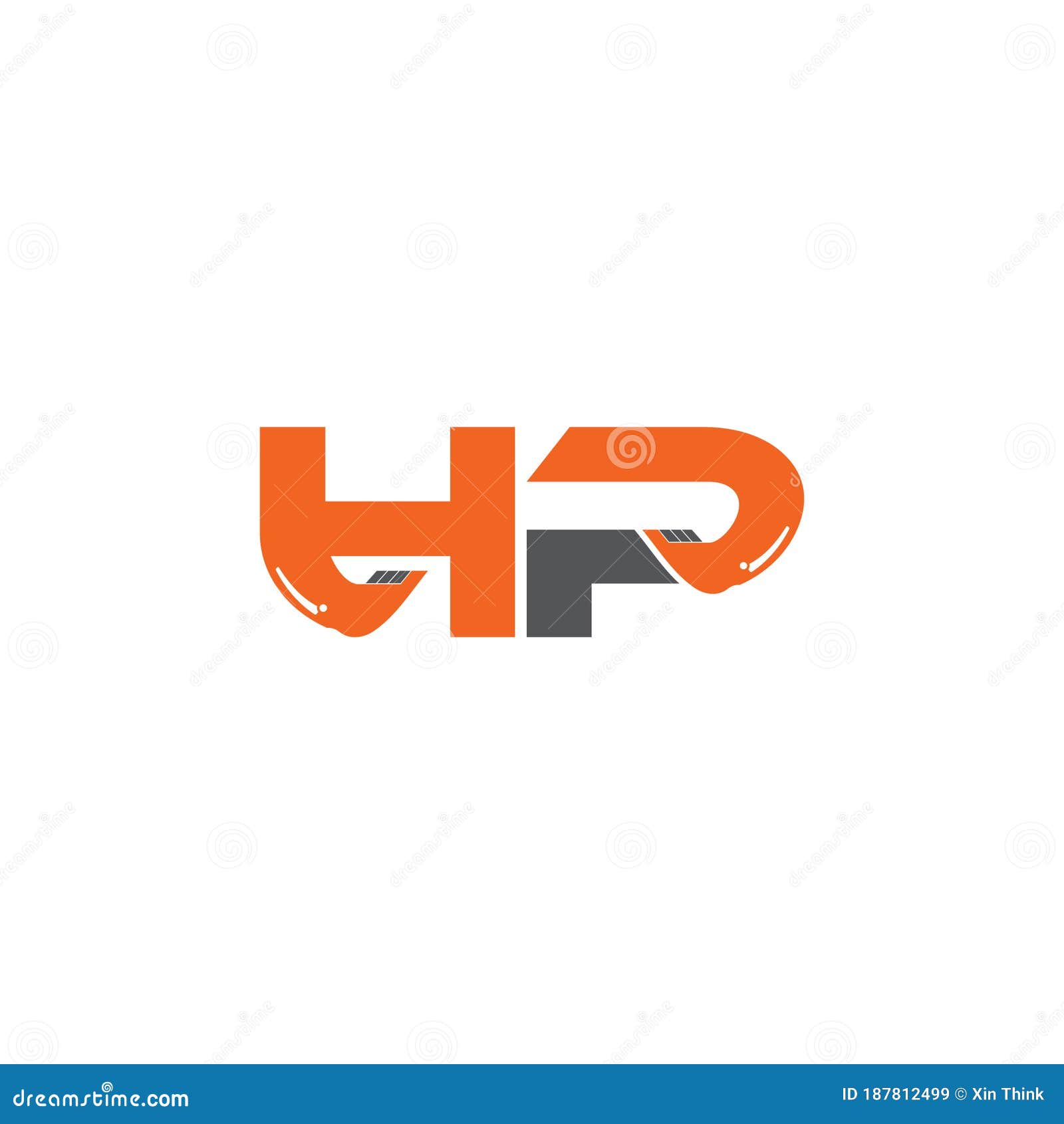 HP Letter Logo Icon Design Template Elements Stock Vector ...