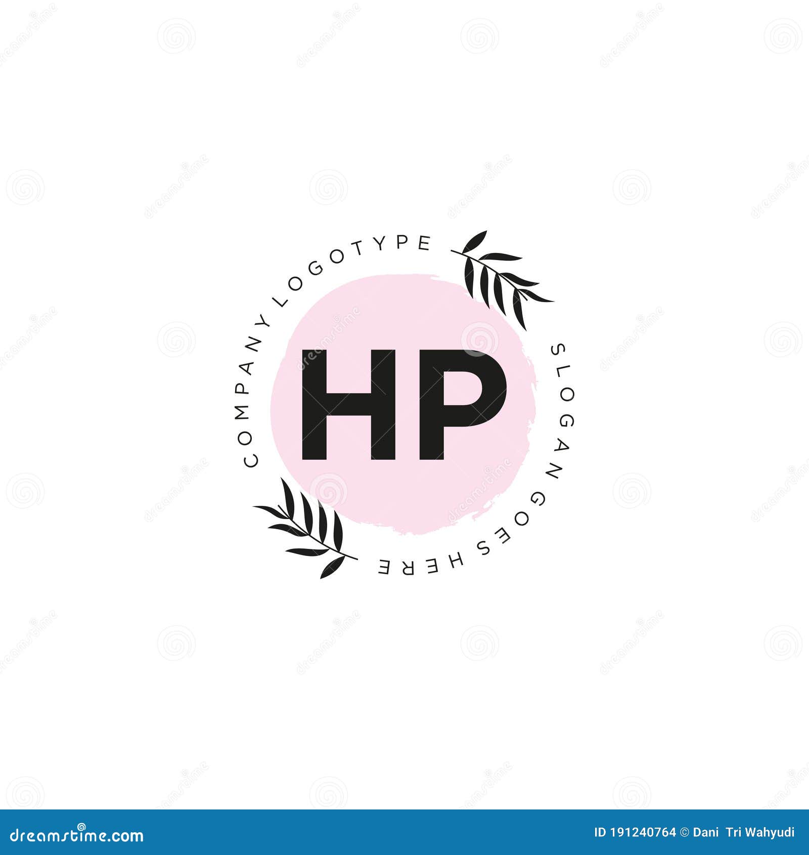 HP Letter Logo Icon Design Template Elements Stock Vector ...