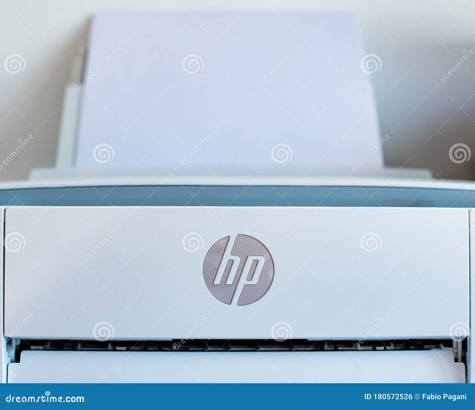 HP Logo Brand on Digital Modern Printer Front View Editorial Photo ...