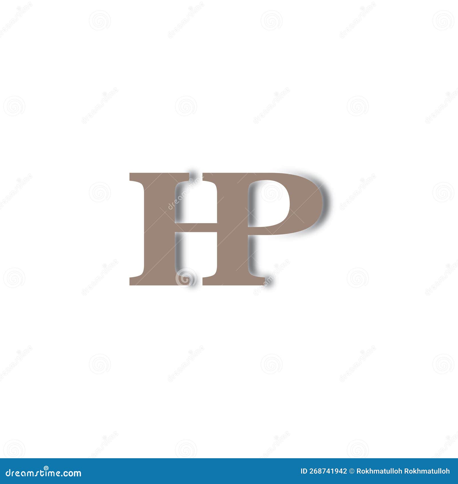 HP Logo Template Letter Initial Design Vector Stock Vector ...