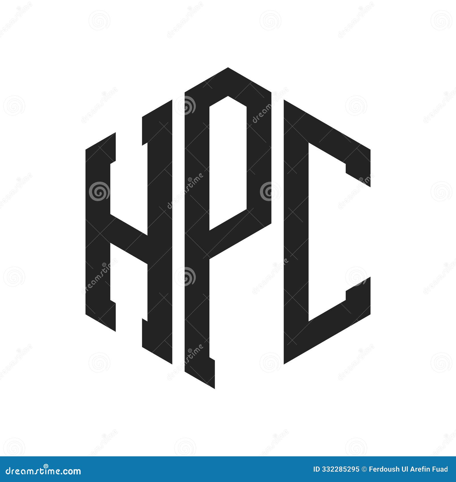HPC Logo Design. Initial Letter HPC Monogram Logo Using Hexagon Shape ...
