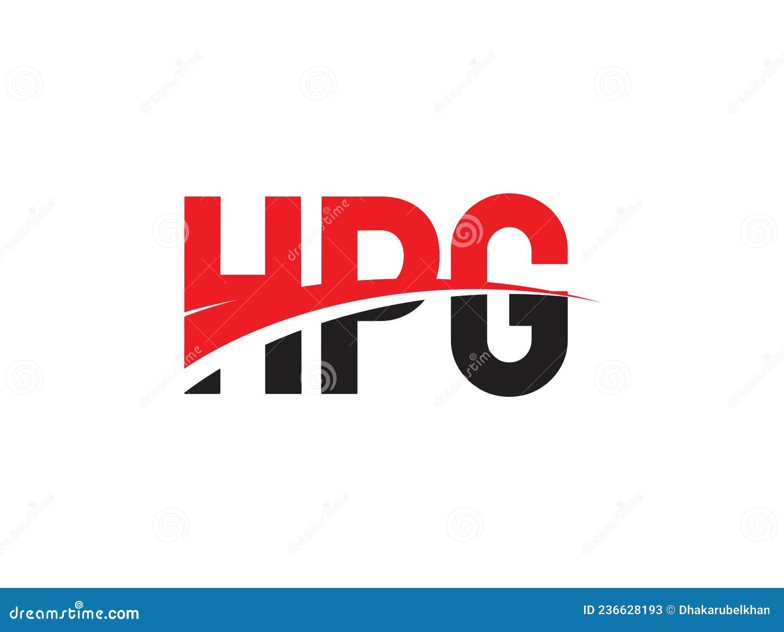 HPG Letter Initial Logo Design Vector Illustration Stock Vector ...