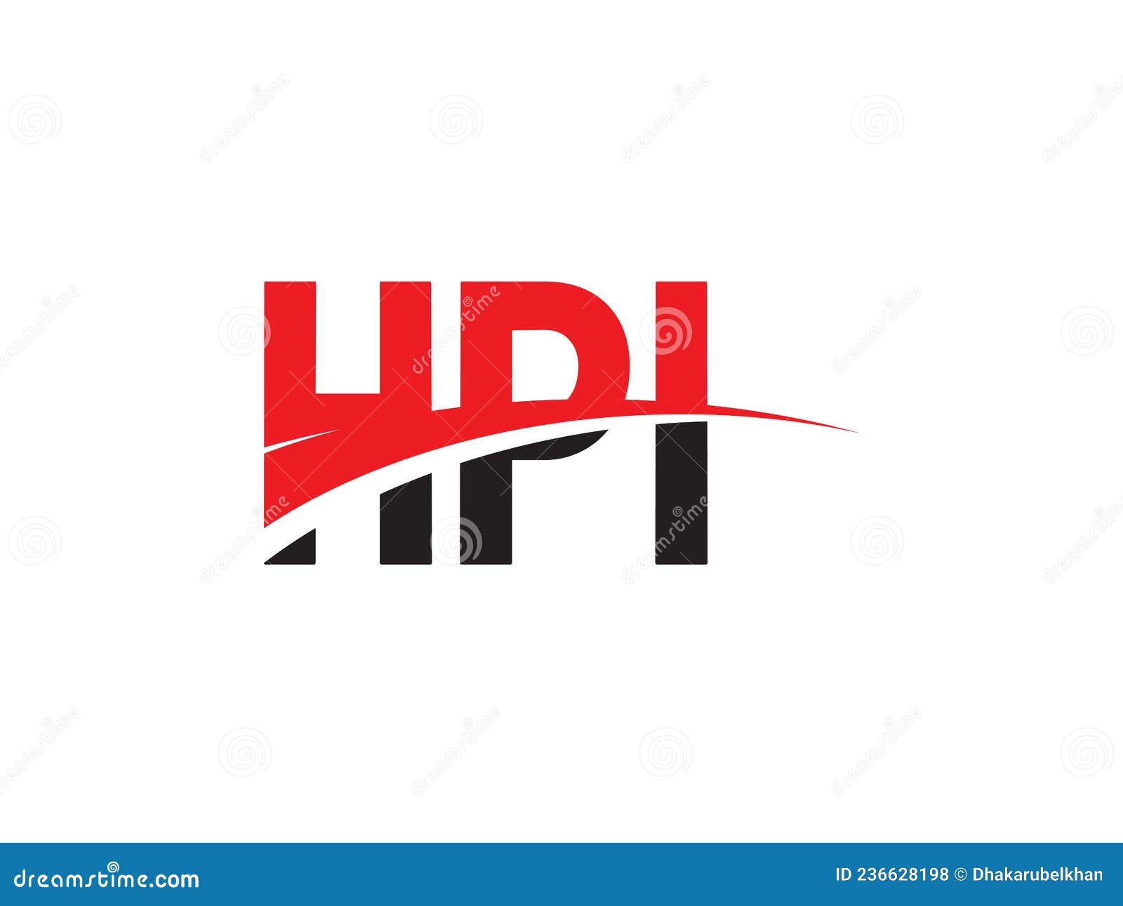 HPI Letter Initial Logo Design Vector Illustration Stock Vector ...