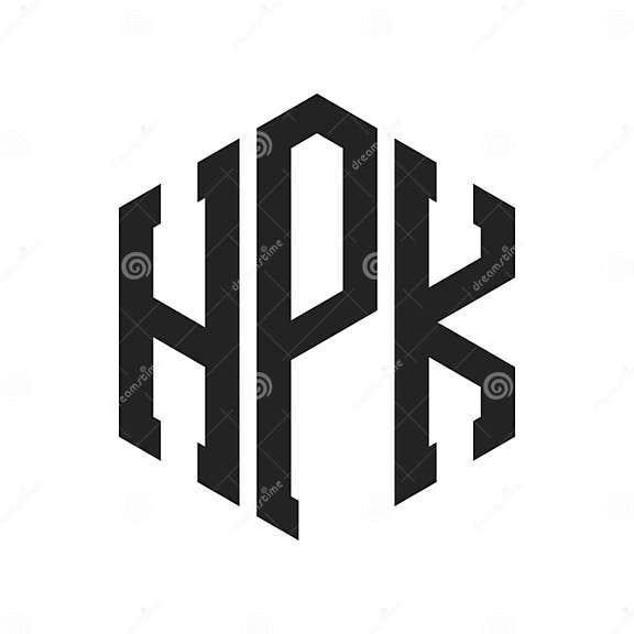 HPK Logo Design. Initial Letter HPK Monogram Logo Using Hexagon Shape ...