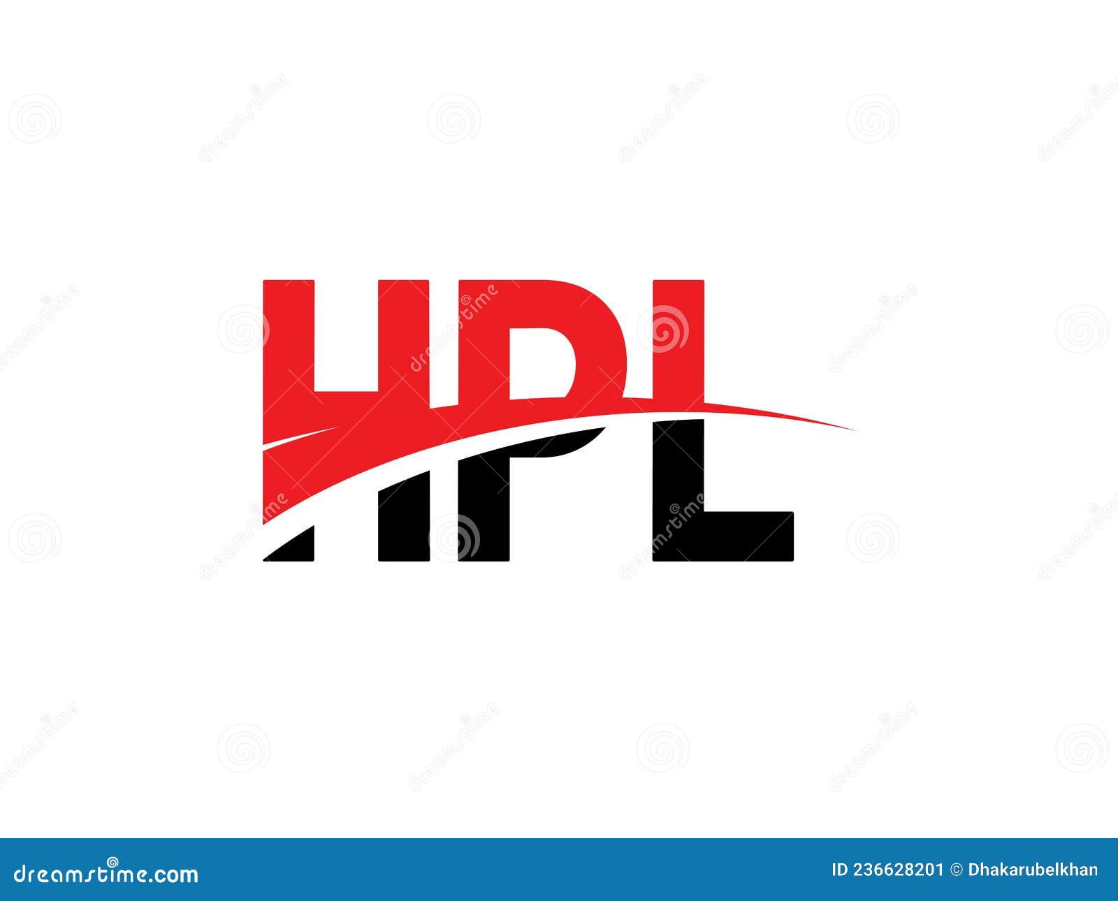 HPL Letter Initial Logo Design Vector Illustration Stock Vector ...