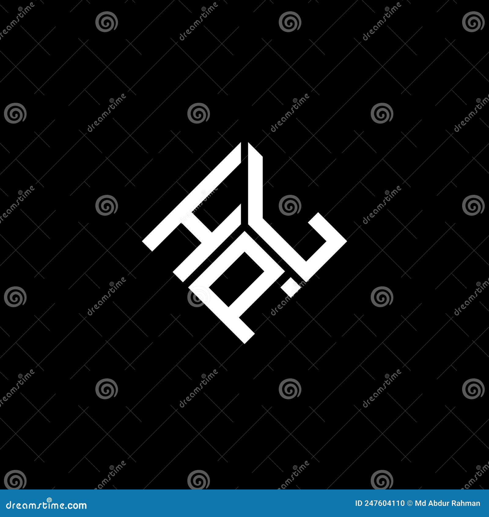 HPL Letter Logo Design On Black Background. HPL Creative Initials ...
