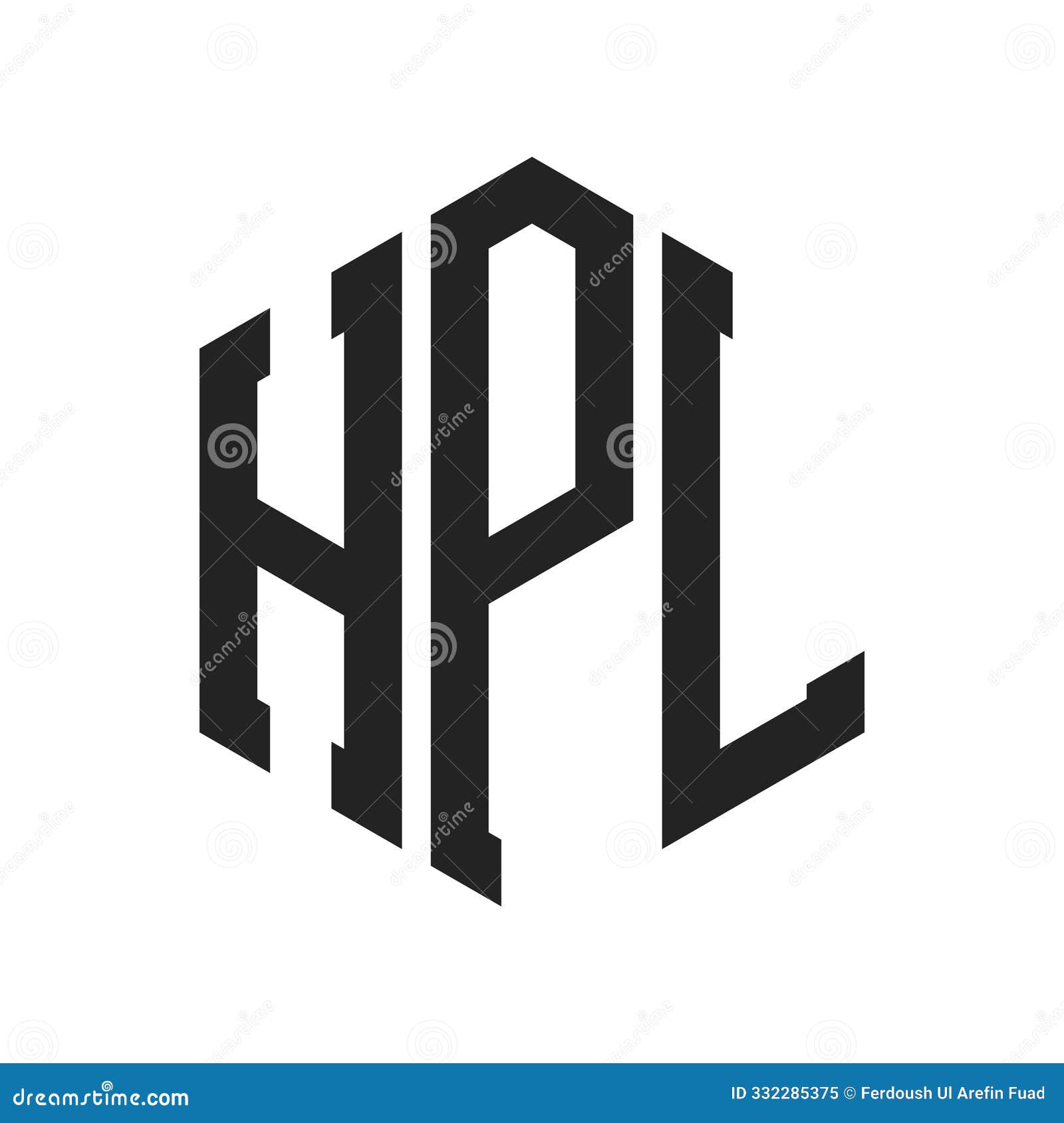 HPL Logo Design. Initial Letter HPL Monogram Logo Using Hexagon Shape ...