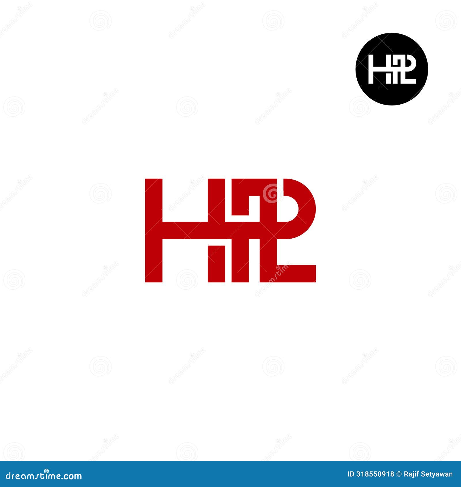 HPL Logo Letter Monogram Design Stock Illustration - Illustration of ...