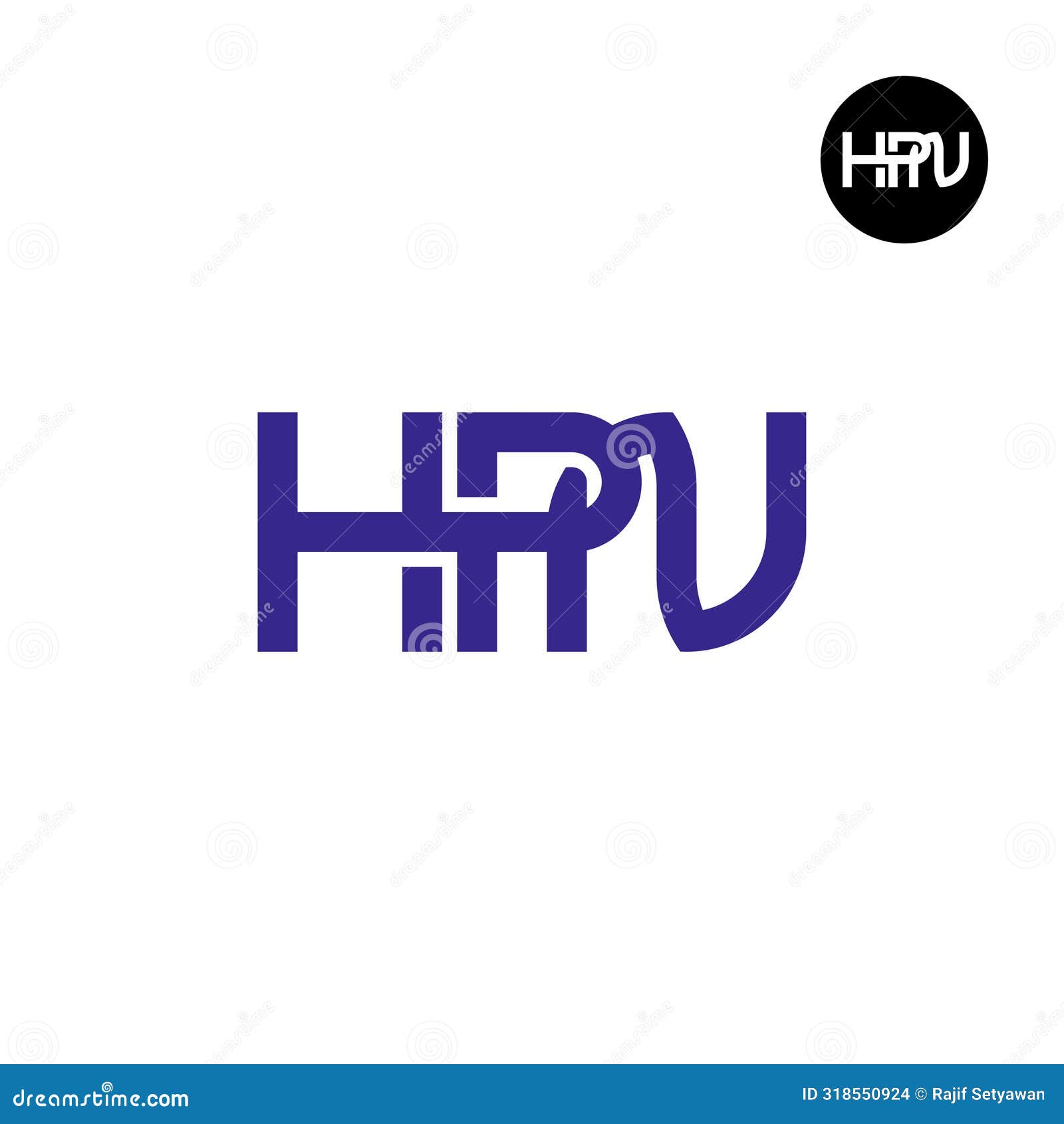 HPN Logo Letter Monogram Design Stock Illustration - Illustration of ...