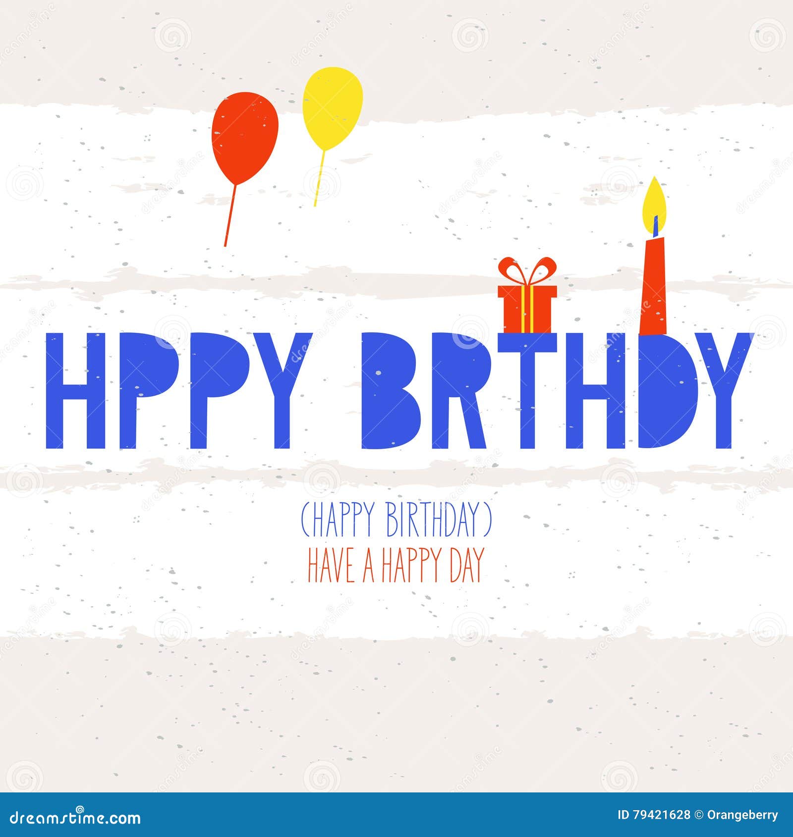 HPPY BRTHDY - Birthday Card Stock Vector - Illustration of party ...