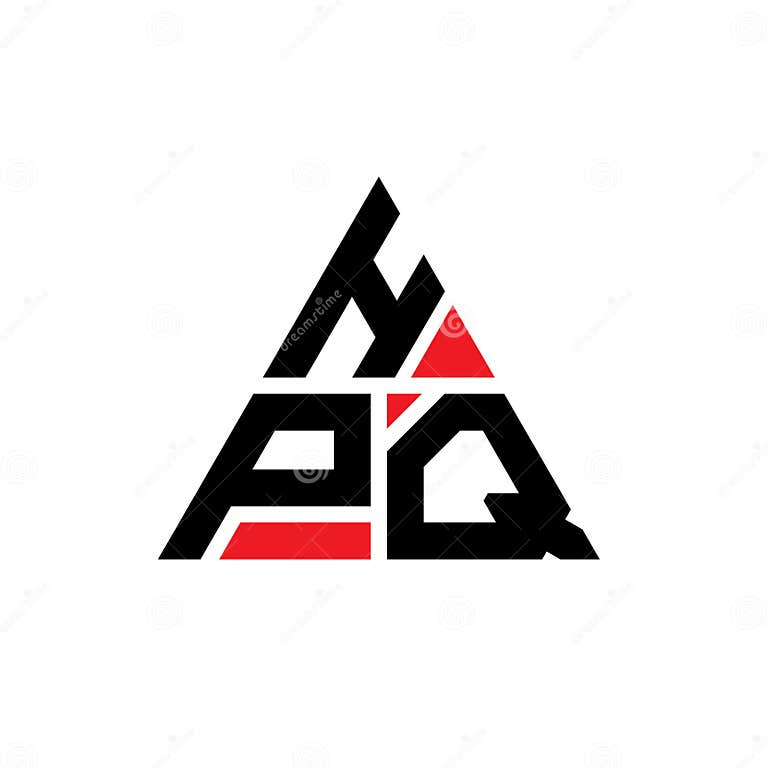 HPQ Triangle Letter Logo Design with Triangle Shape. HPQ Triangle Logo ...
