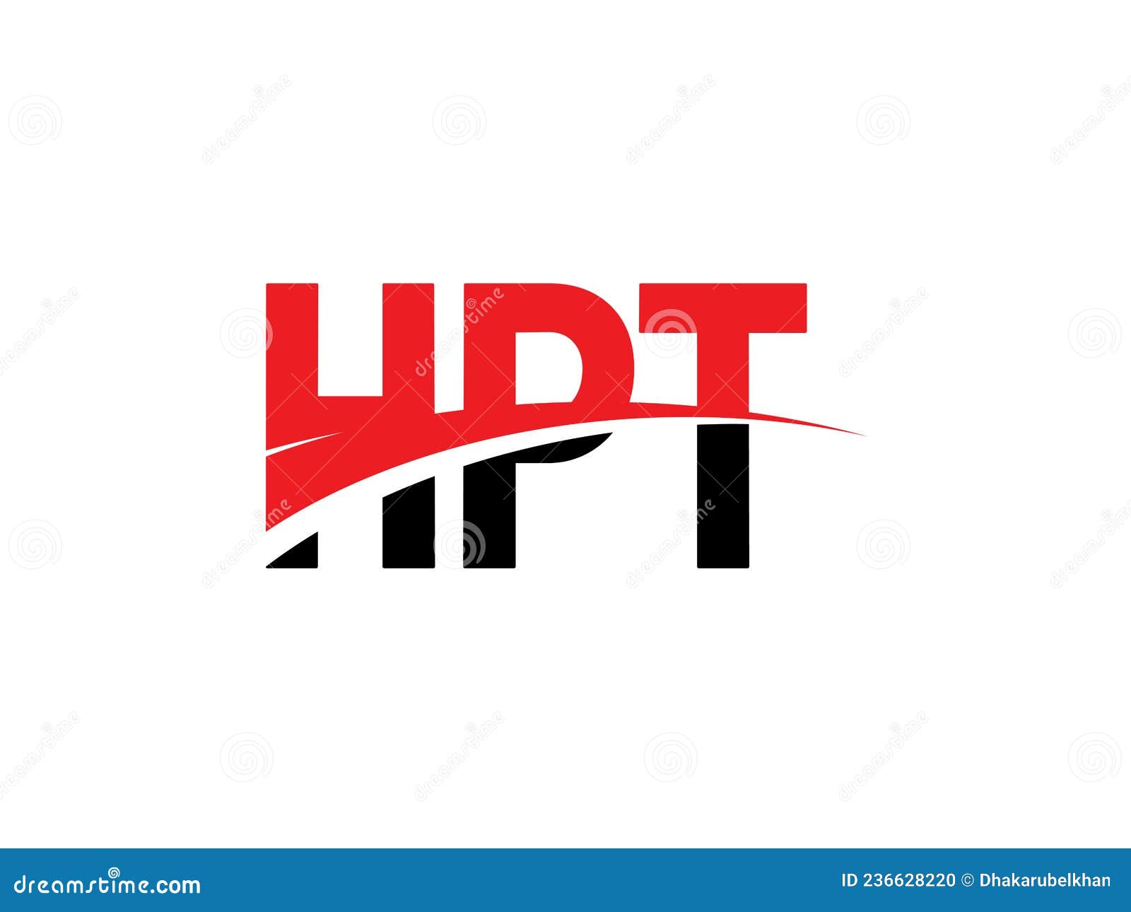HPT Letter Initial Logo Design Vector Illustration Stock Vector ...