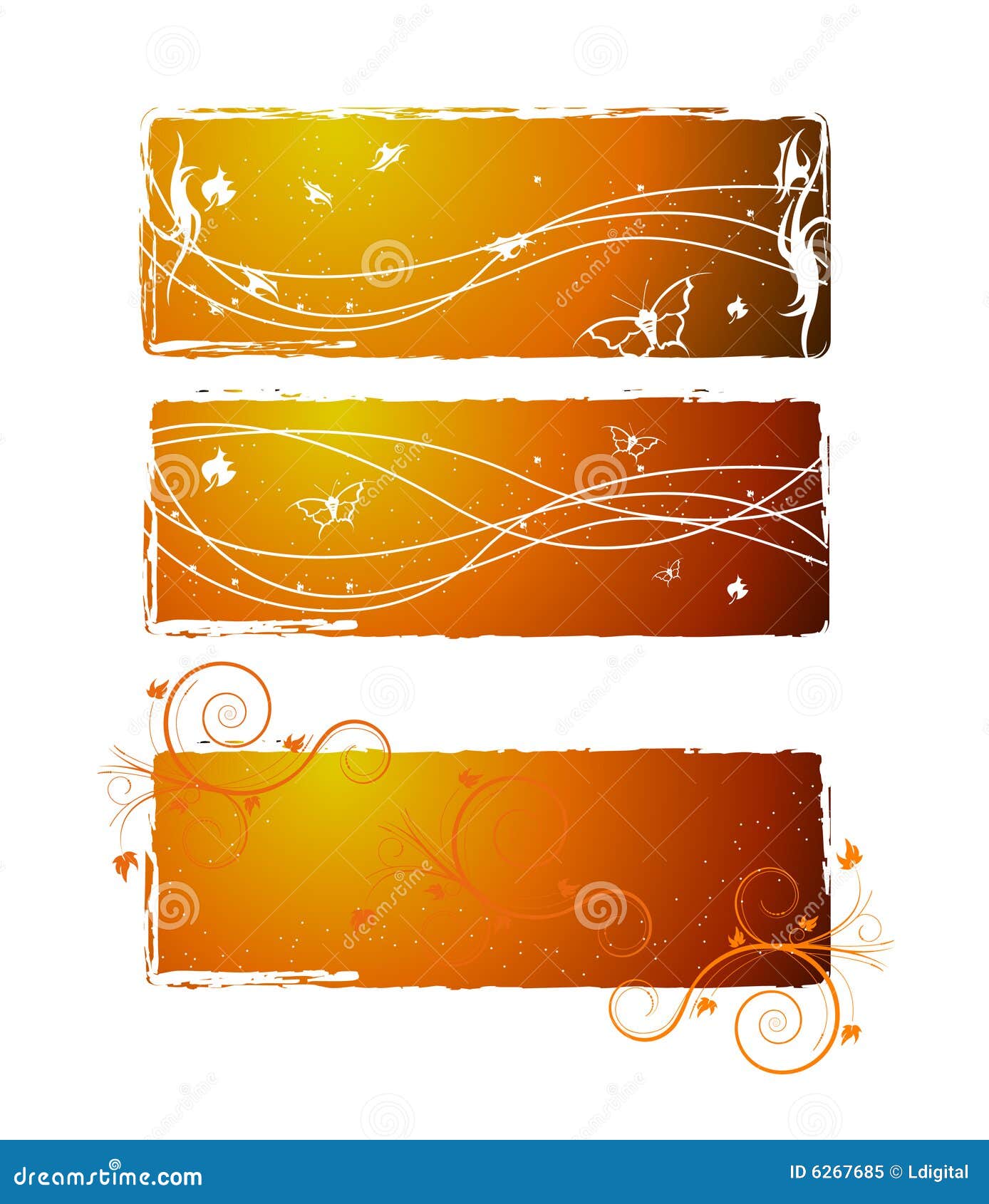 Hq banner design stock vector. Illustration of orange - 6267685