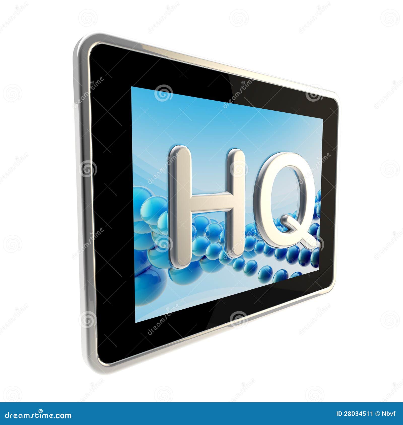 HQ High Quality Glossy Icon As a Pad Screen Stock Illustration ...