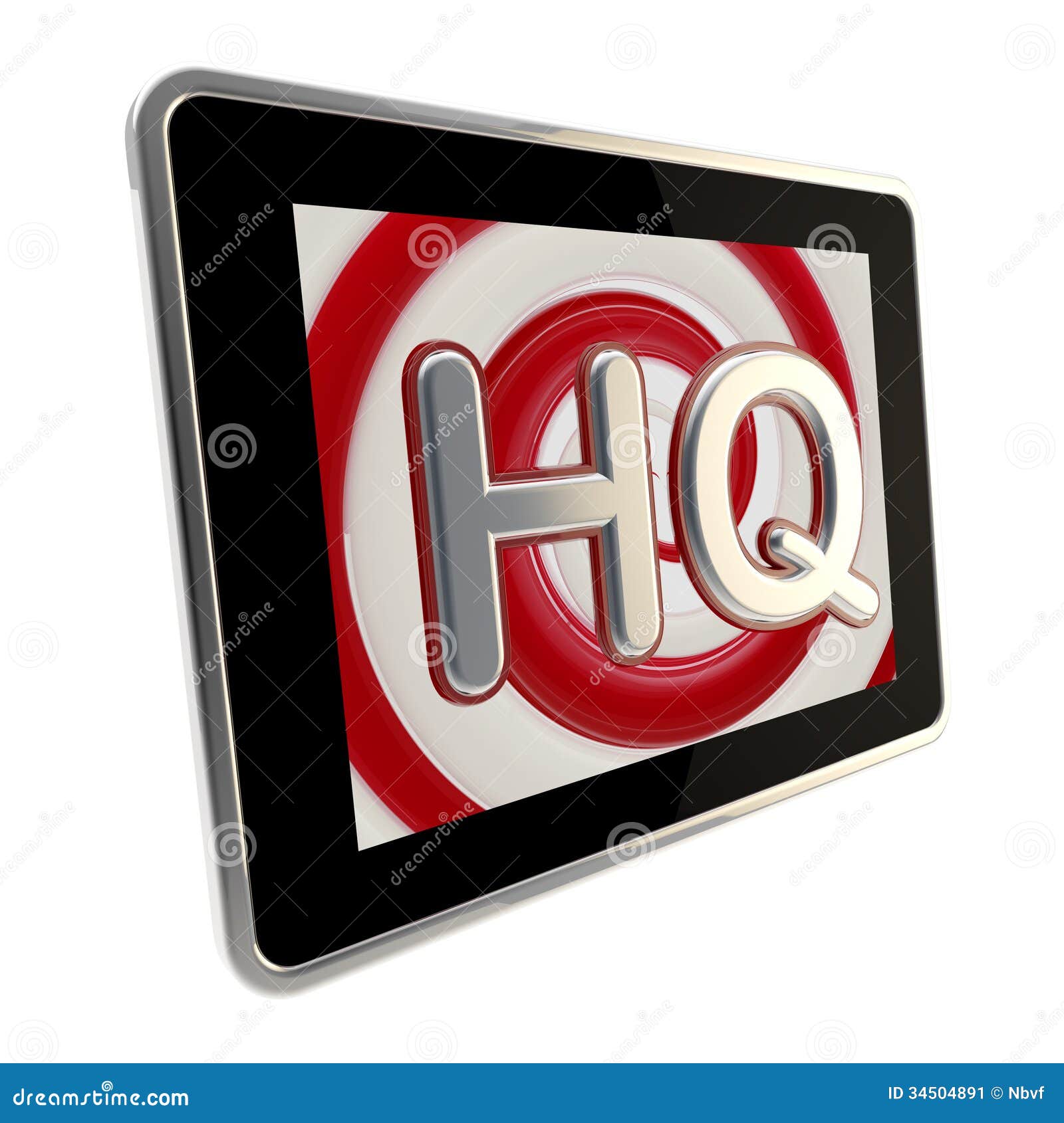 HQ High Quality Glossy Icon As a Pad Screen Stock Illustration ...