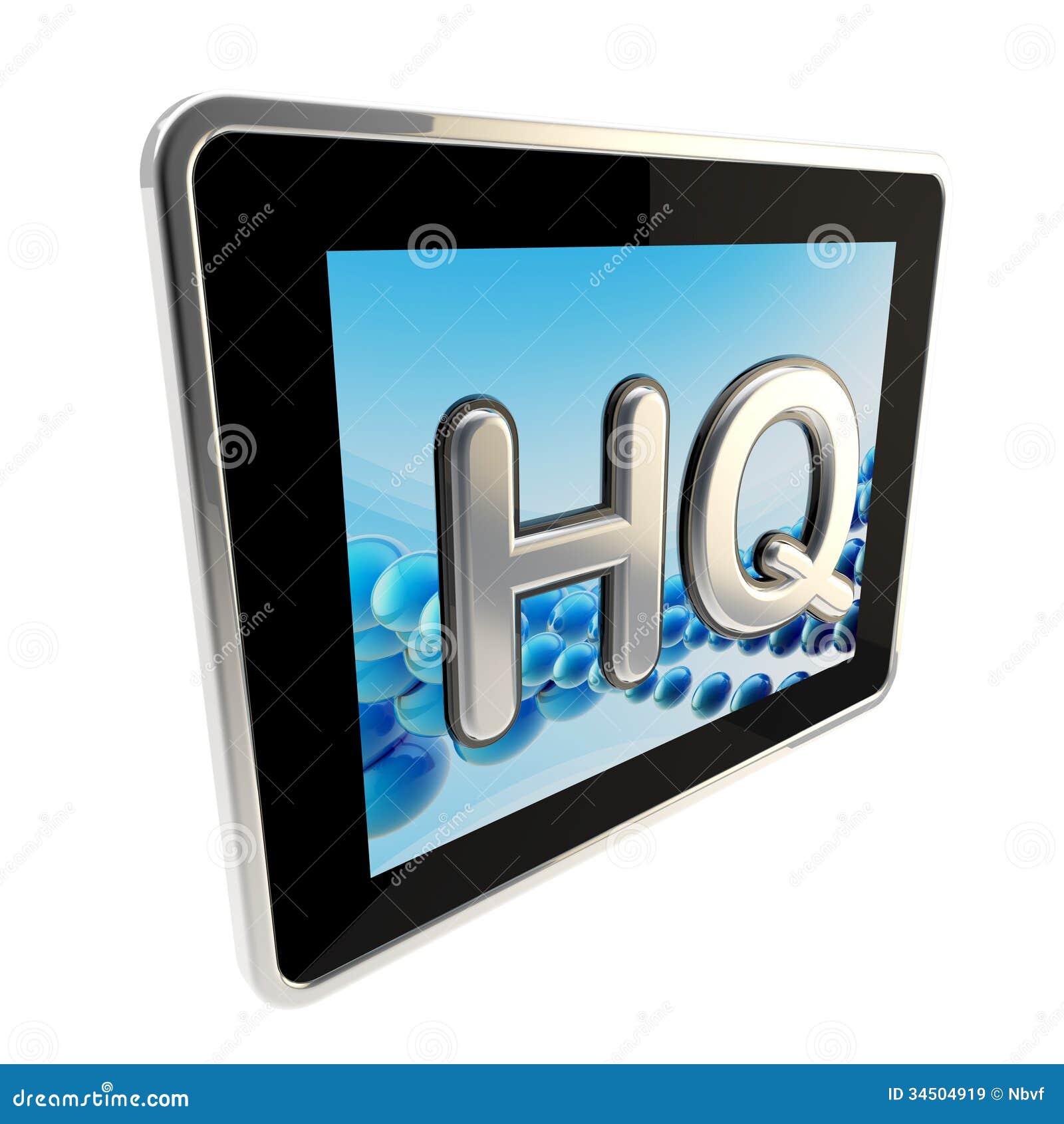 HQ High Quality Glossy Icon As a Pad Screen Stock Illustration ...