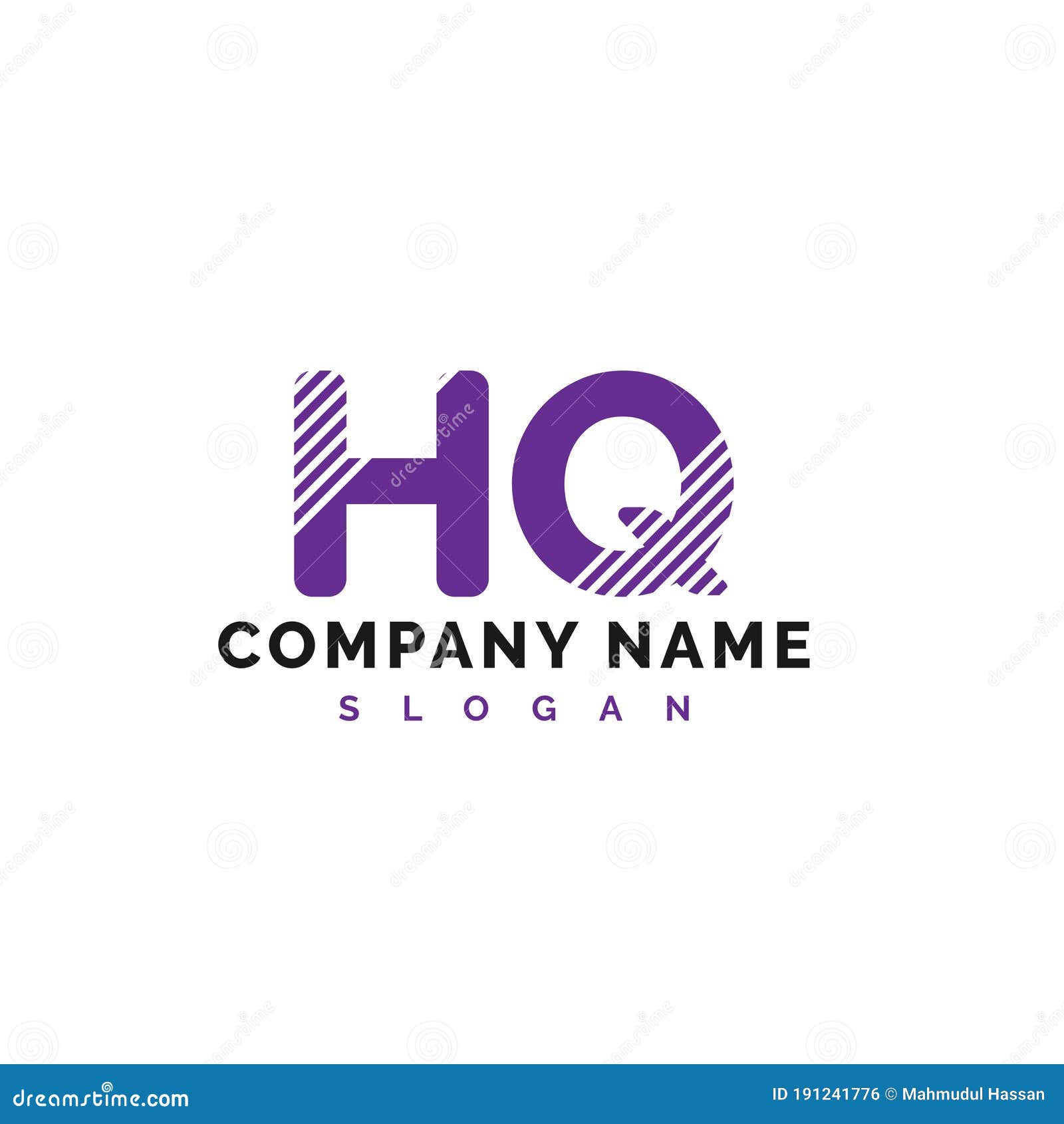 HQ Letter Logo Design. HQ Letter Logo Vector Illustration - Vector ...