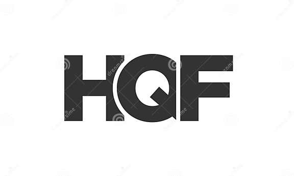 HQF Logo Design Template with Strong and Modern Bold Text. Initial ...
