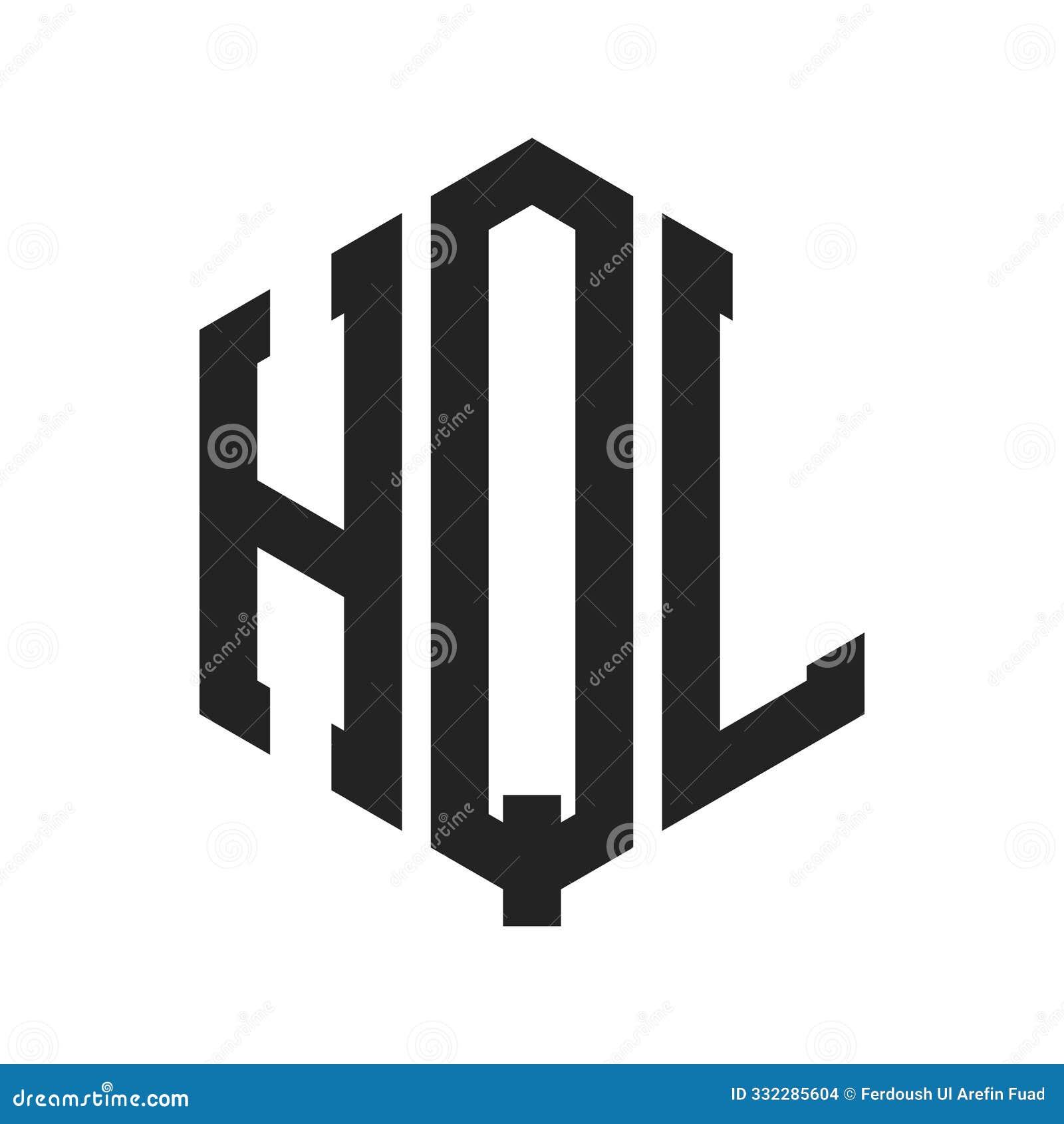 HQL Logo Design. Initial Letter HQL Monogram Logo Using Hexagon Shape ...